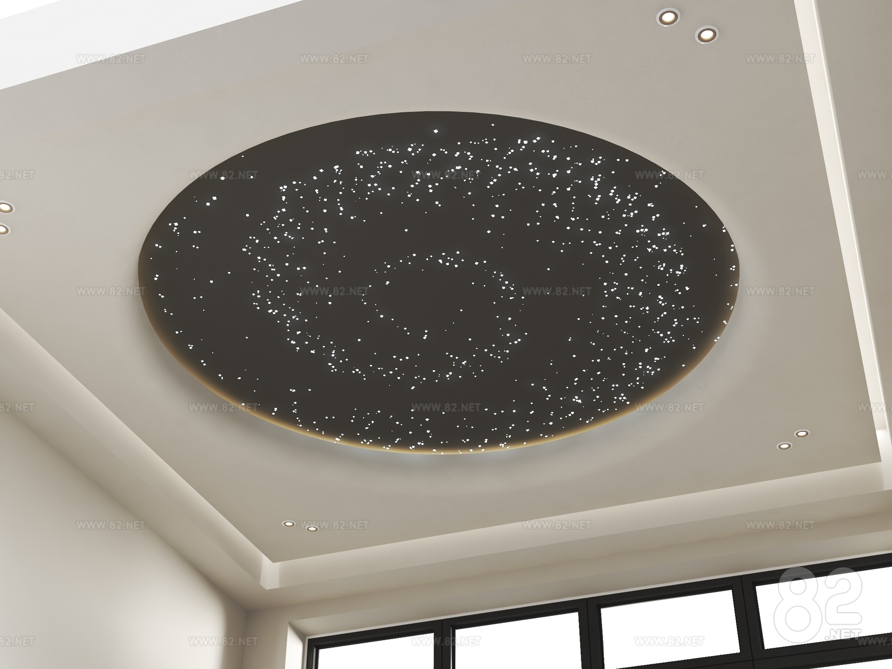 House Silent Style Ceiling Round Special-shaped Ceiling Optical Fiber ...