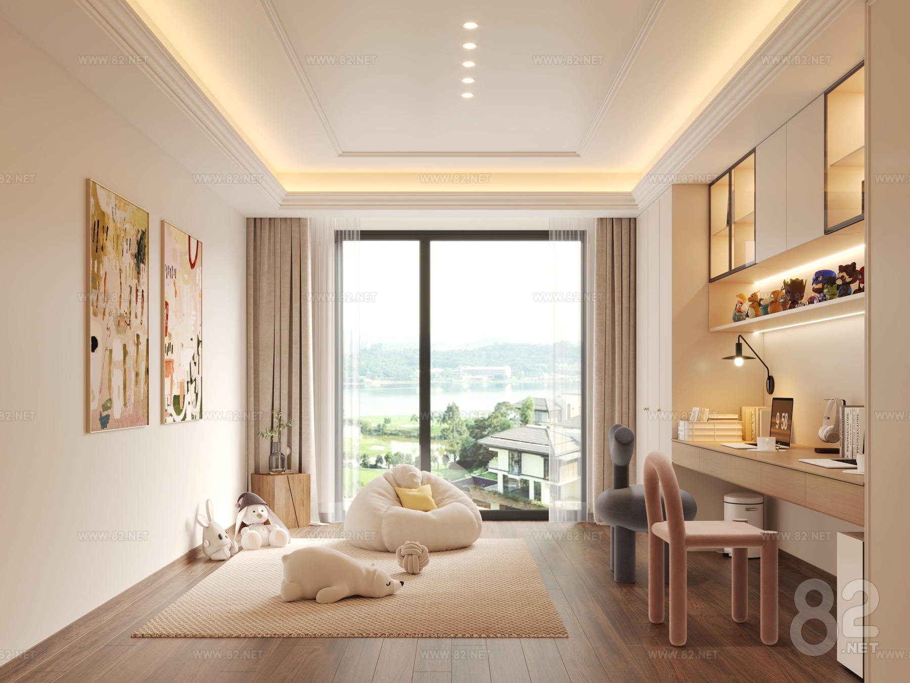 Modern Study Children's Study Children's Study Room Study Room Study Room Study Room Double ...