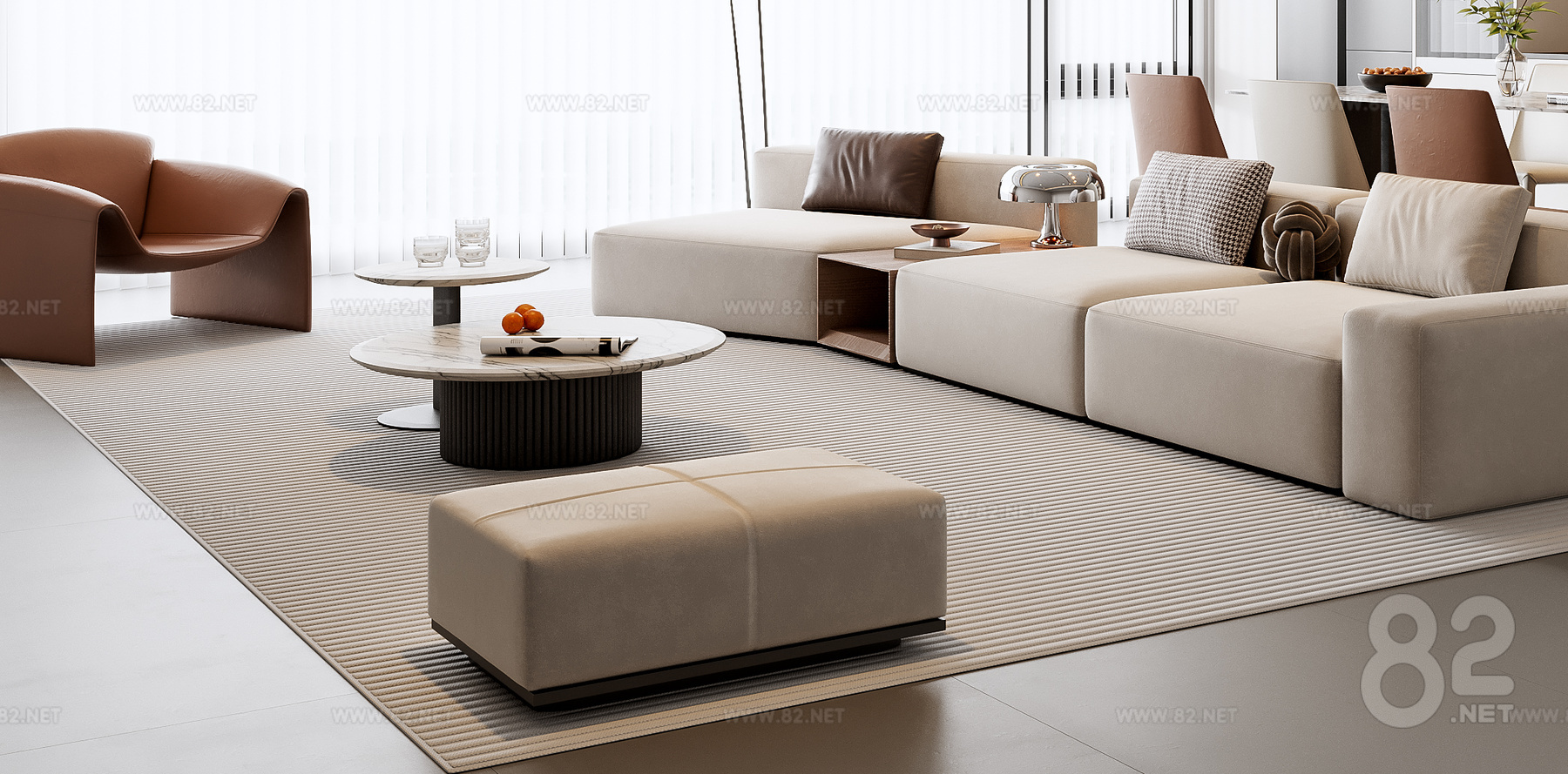 Modern sofa coffee table combination download | 3Ds Max(.max) - 82Models