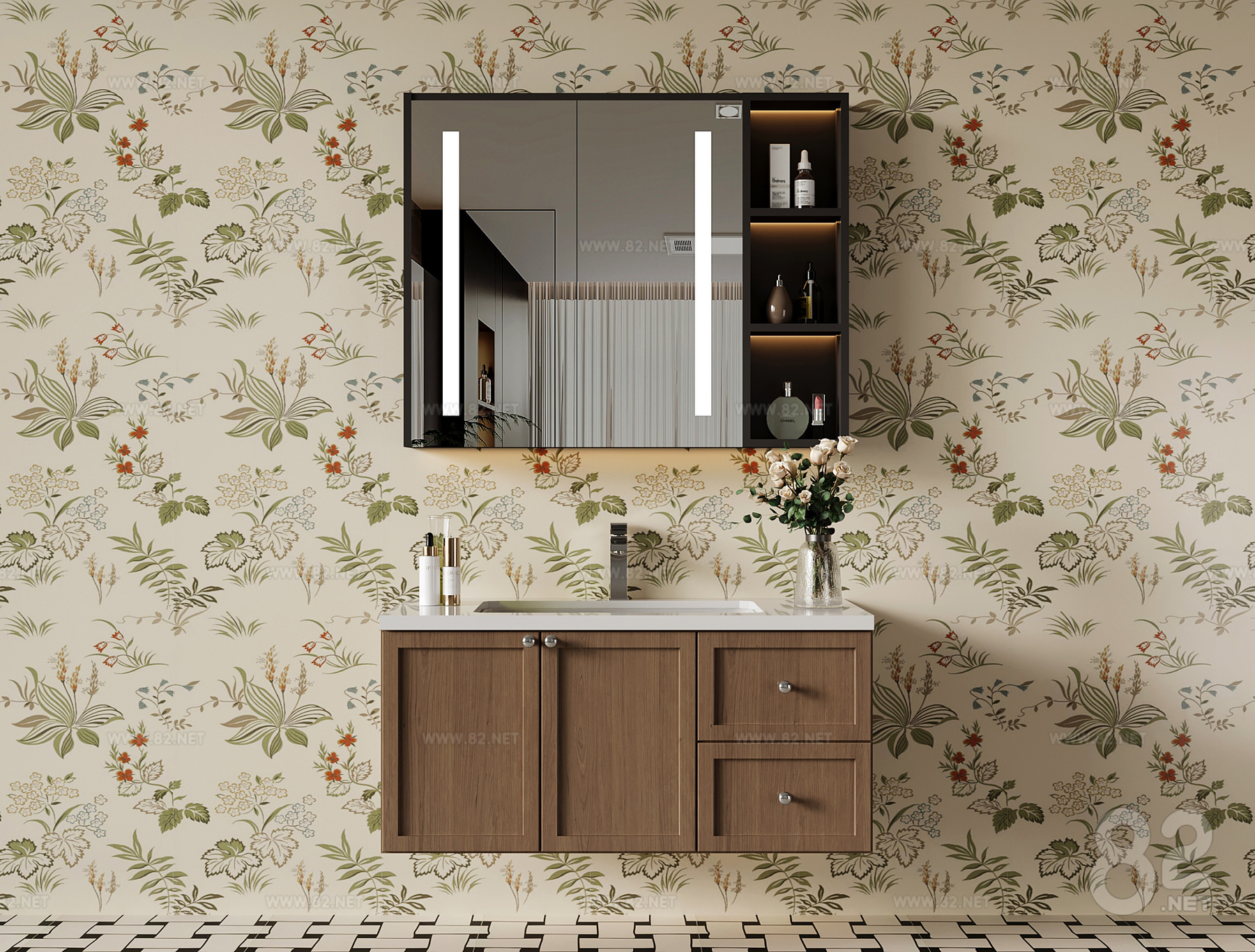 Antique bathroom cabinet wash basin download | 3Ds Max(.max) - 82Models
