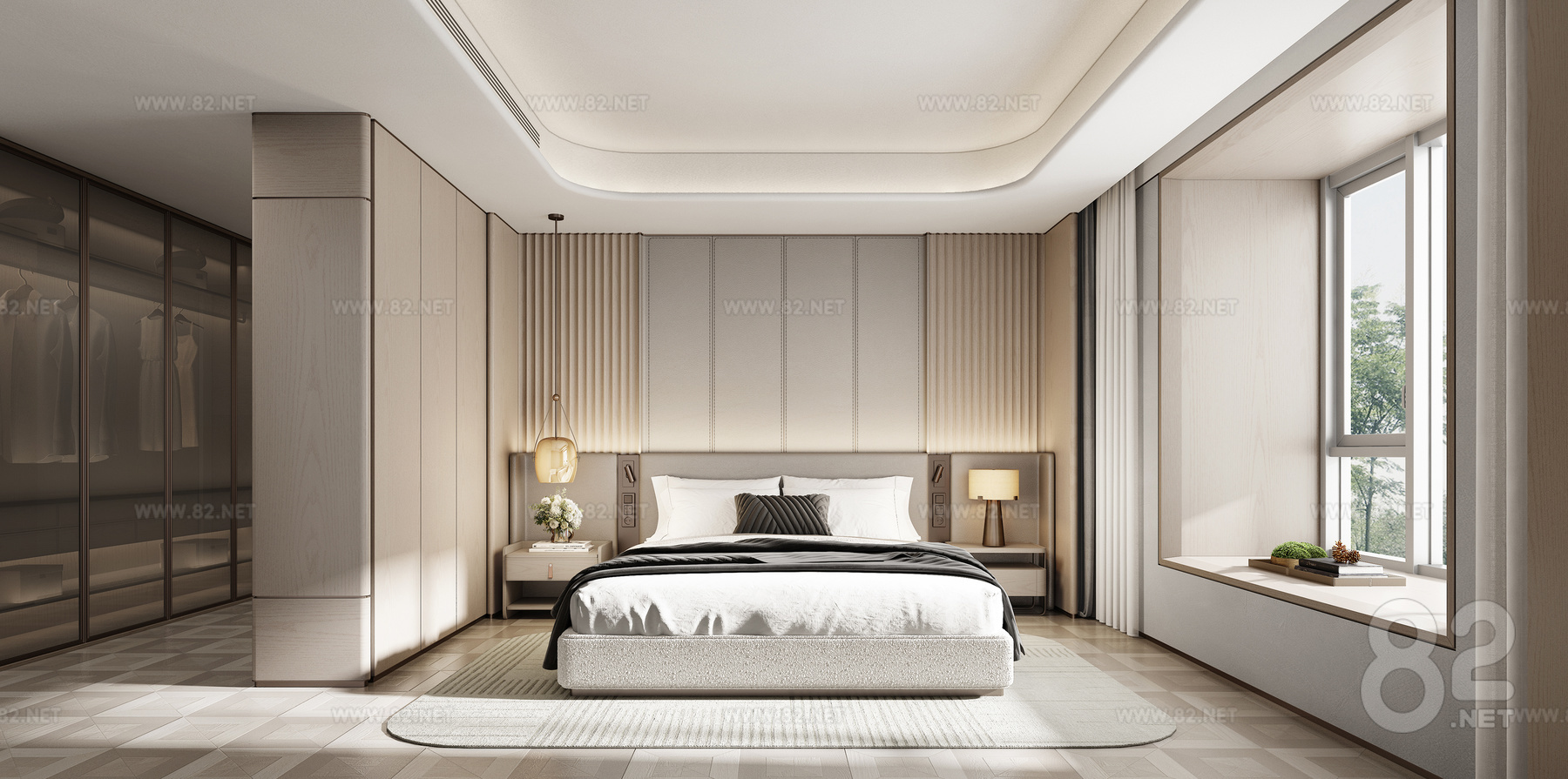 Italian Bedroom Milotti Bedroom Villa Bedroom Double Bed Dressing Table ...