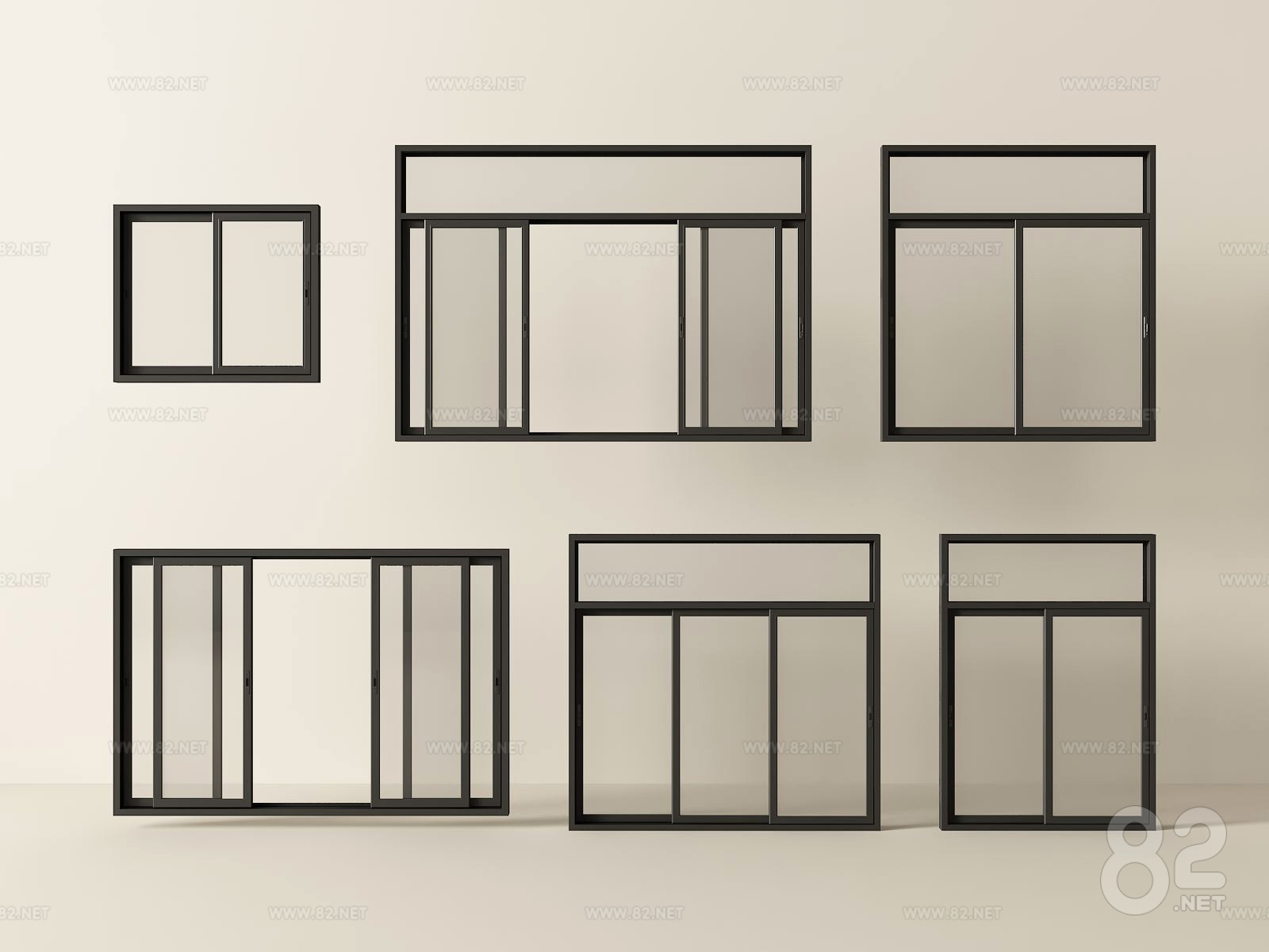 modern window sliding window | SketchUp(.skp) - 82Models