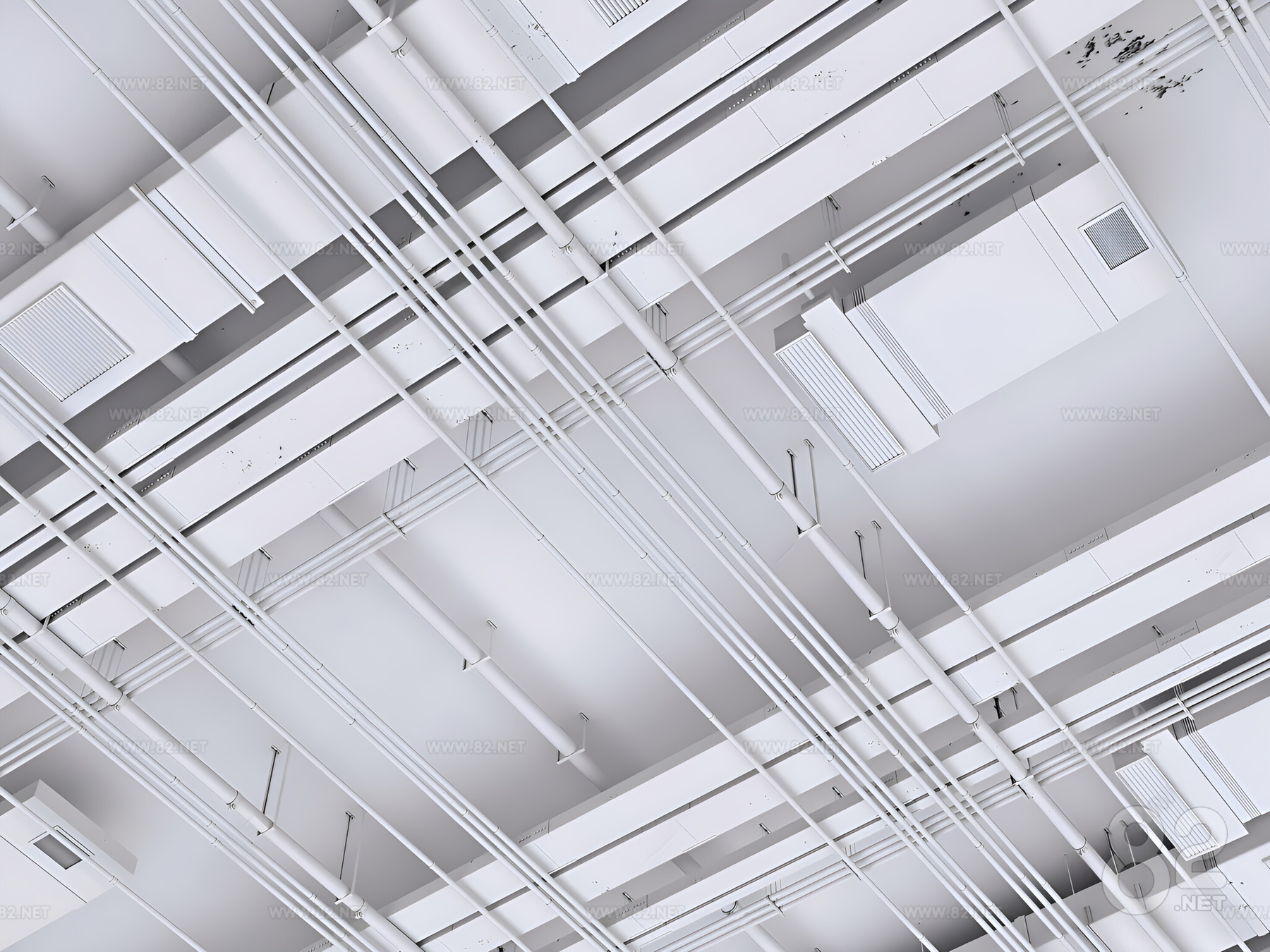 Modern other universal space ceiling pipe infinite loop ceiling ...