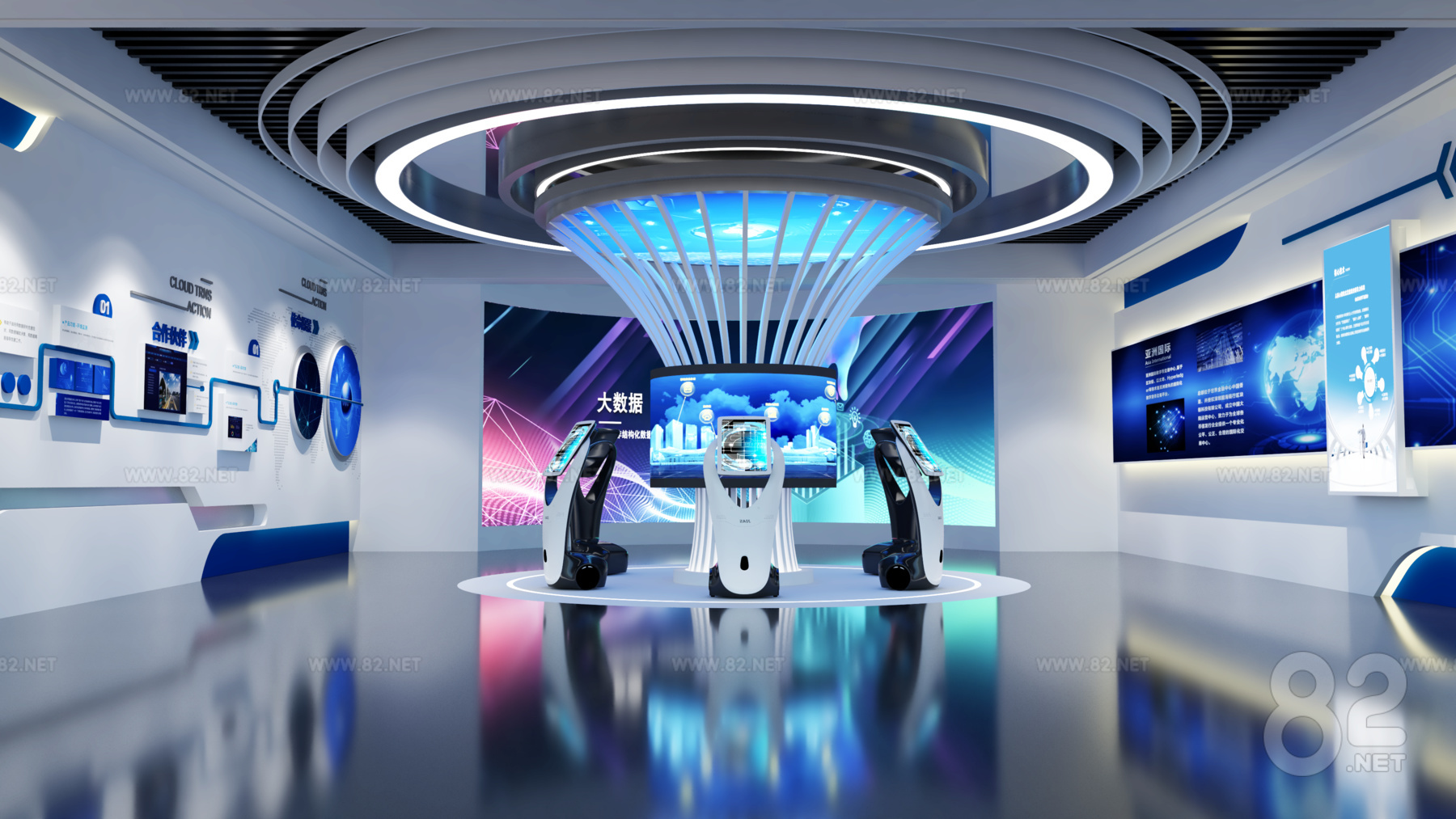 Modern Science and Technology Exhibition Hall Exhibition Hall Wall ...