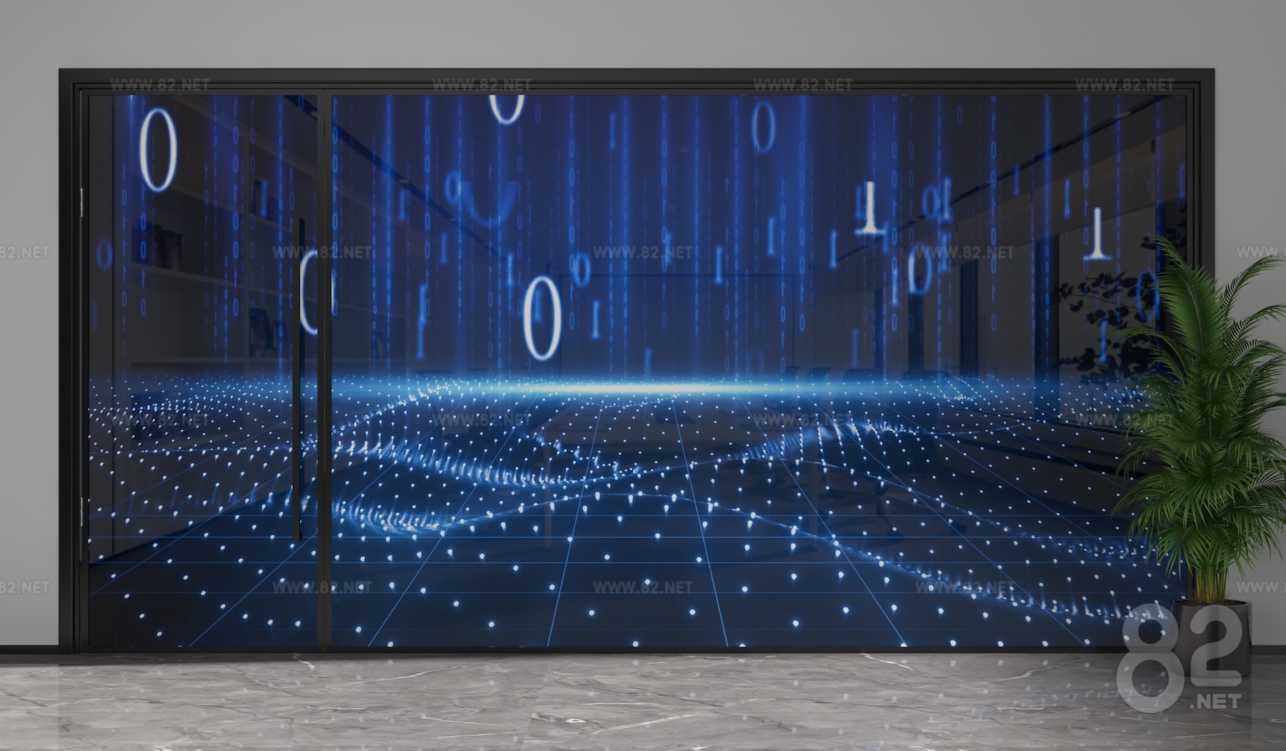 Modern glass partition download | 3Ds Max(.max) - 82Models