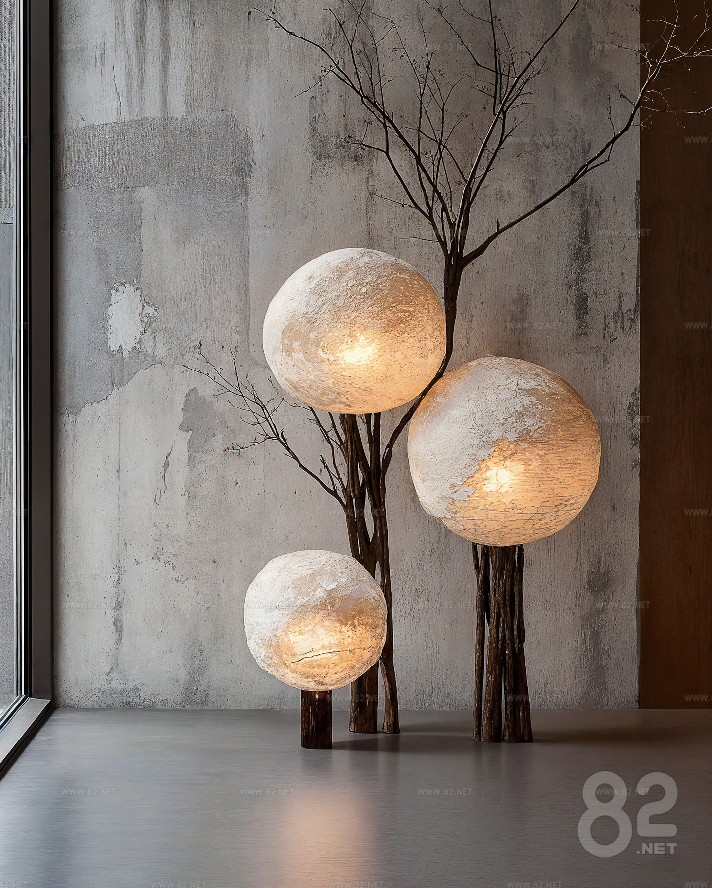Silent Floor Lamp, Floor Lamp, Paper Art Lamp, Table Lamp download 3D ...