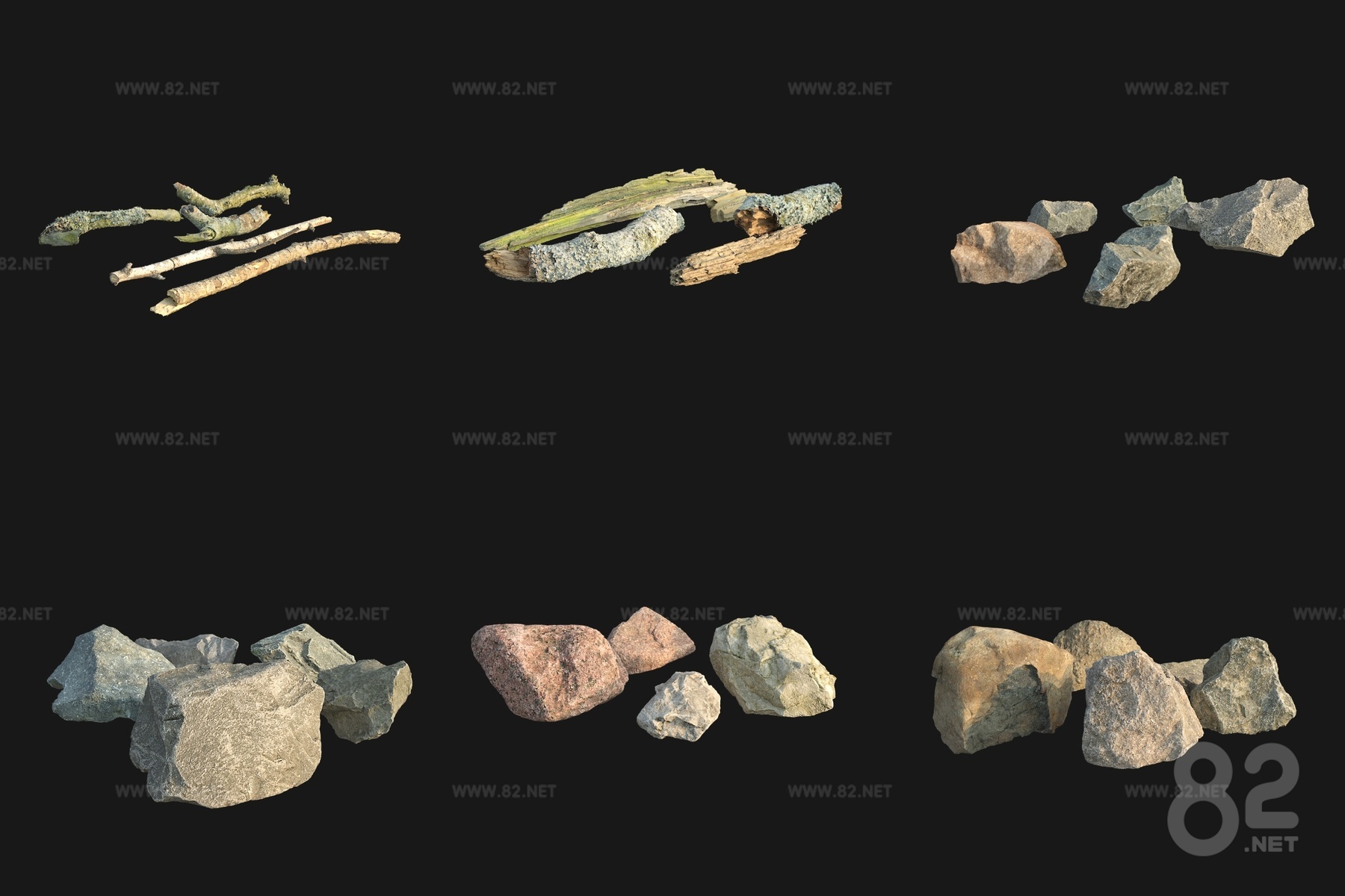 Dead Branch Stone download | 3Ds Max(.max) - 82Models