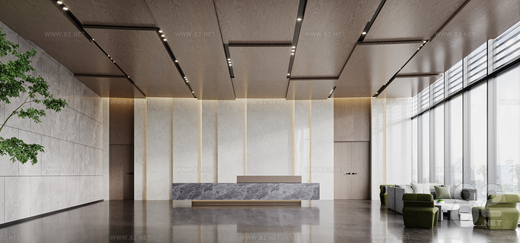 Modern Enterprise Hall download | 3Ds Max(.max) - 82Models