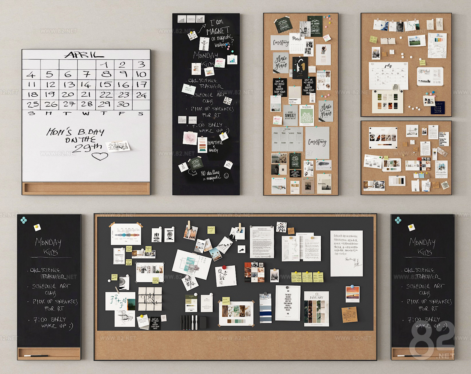 Cave Panel Wall Trim Panel Photo Wall download | SketchUp(.skp) - 82Models