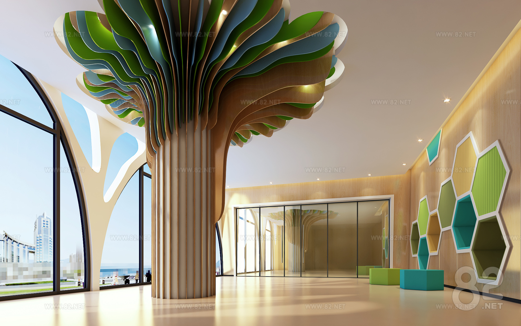 Modern School Kindergarten Hall Tree download | 3Ds Max(.max) - 82Models