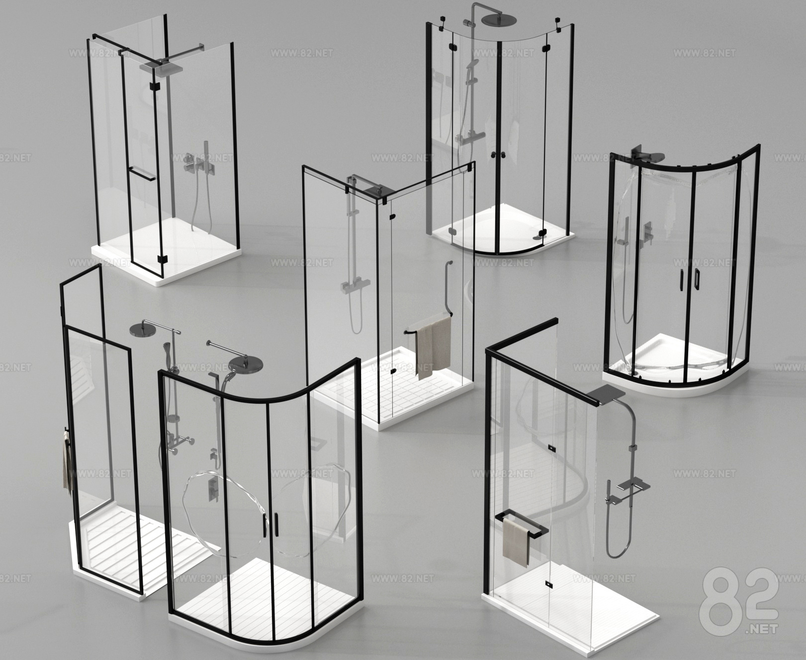 Shower cubicle shower partition download | 3Ds Max(.max) - 82Models