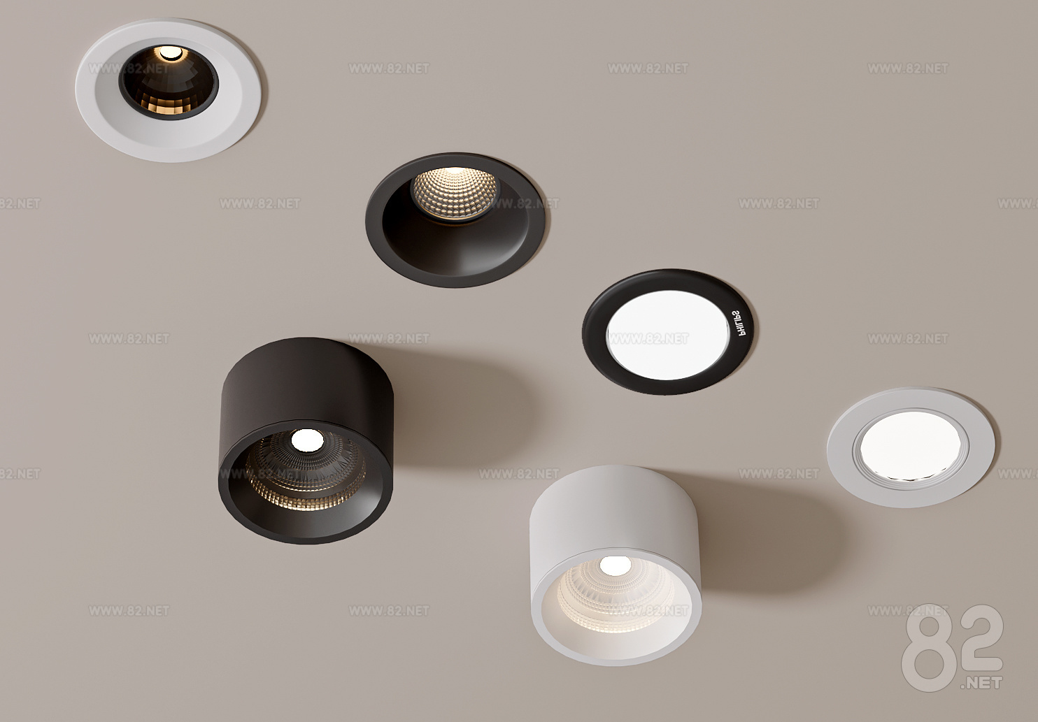 Modern Downlight Combination Embedded Downlight Spotlight download | 3Ds Max(.max) - 82Models