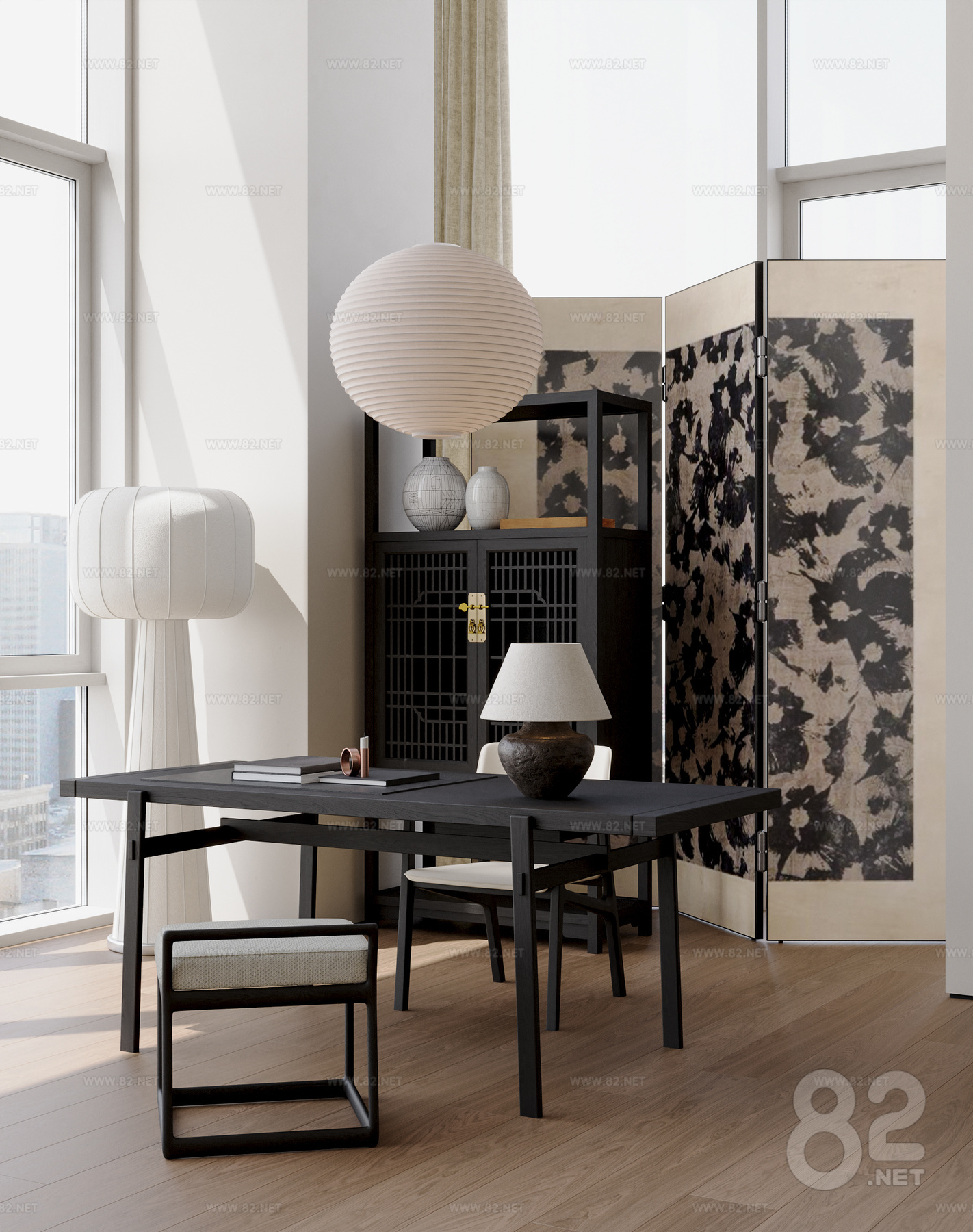 New Chinese Song Style Desk and Chair download | 3Ds Max(.max) - 82Models