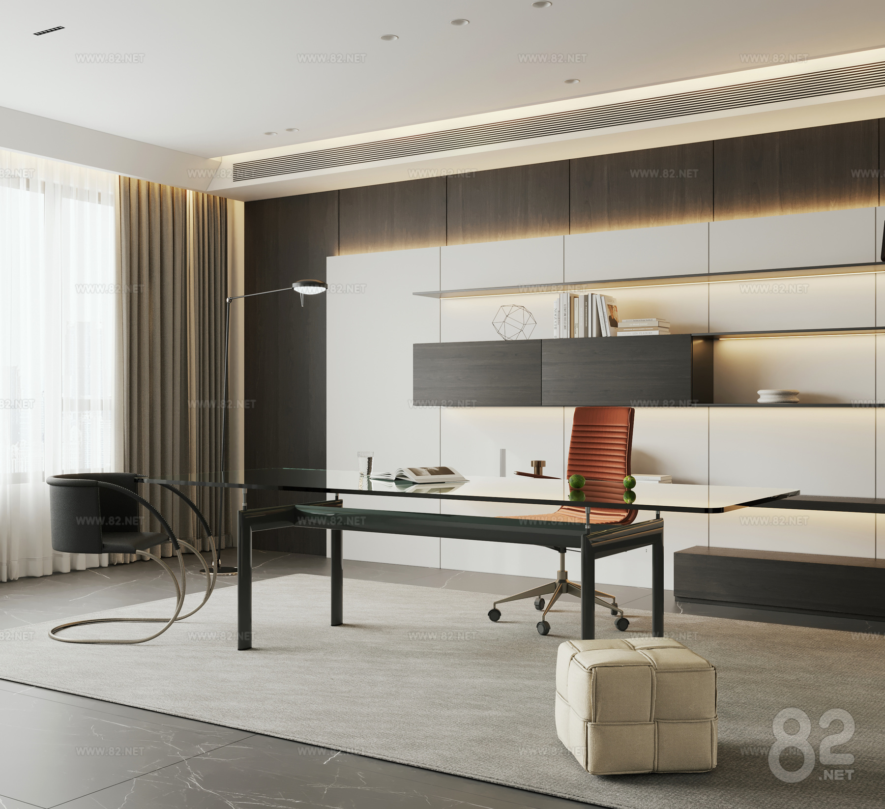 Modern Italian Study Open Study Villa Study Living Room Study download | 3Ds Max(.max) - 82Models