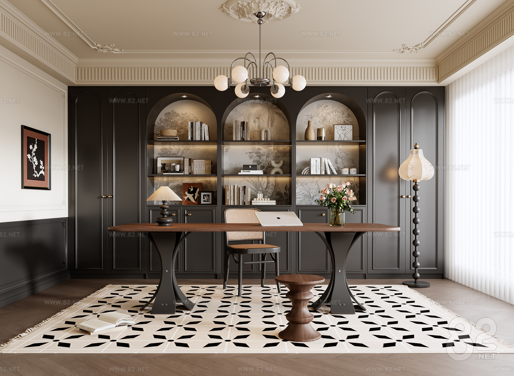 French Study download | 3Ds Max(.max) - 82Models