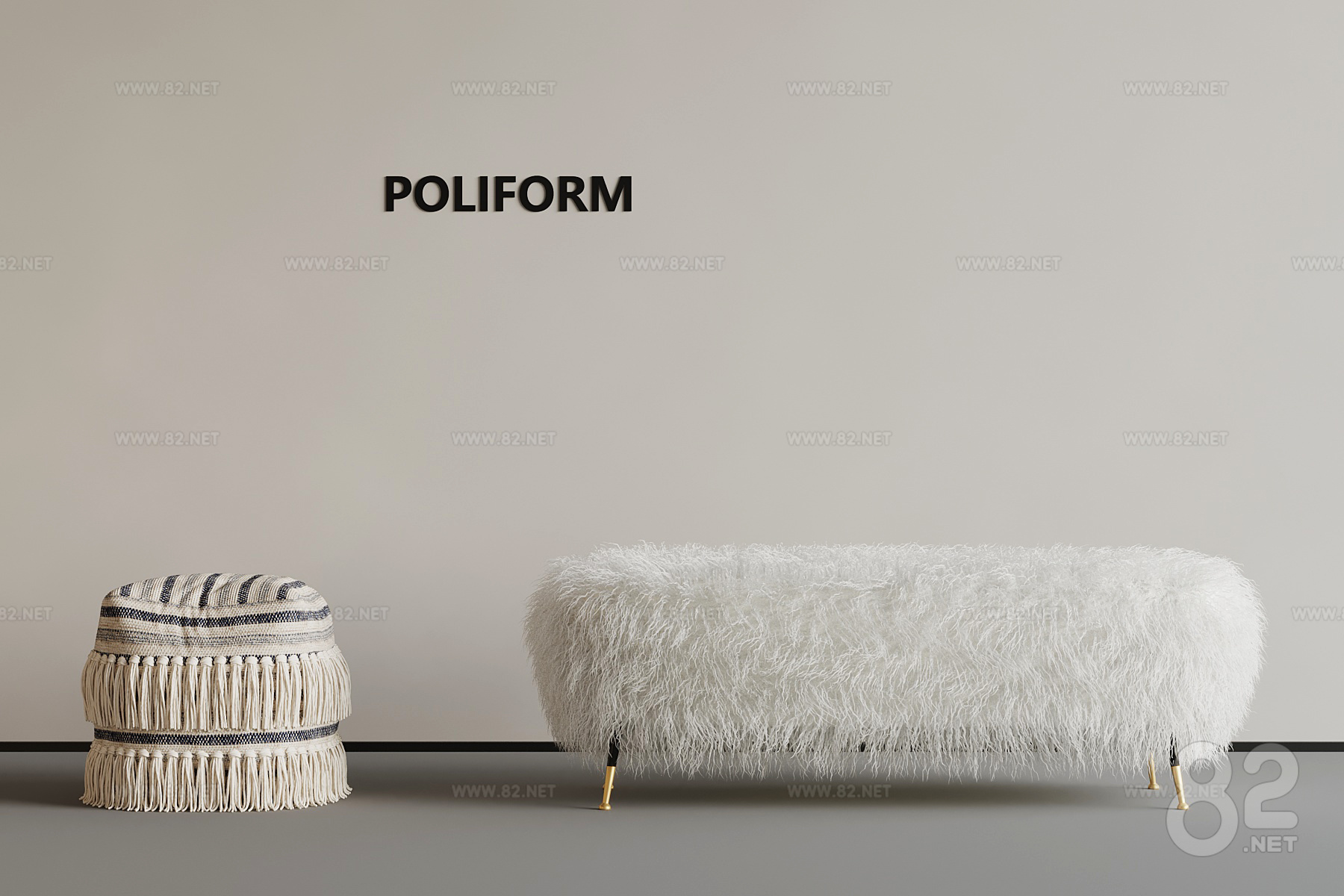 French retro style stool low stool bench download | 3Ds Max(.max) - 82Models