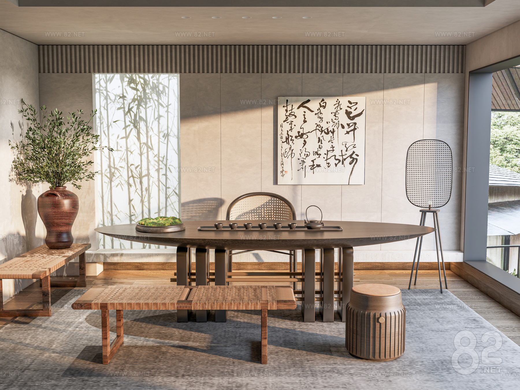 Tea Table Tea Table and Chair Tea Room Tea House Tea Cabinet Display ...