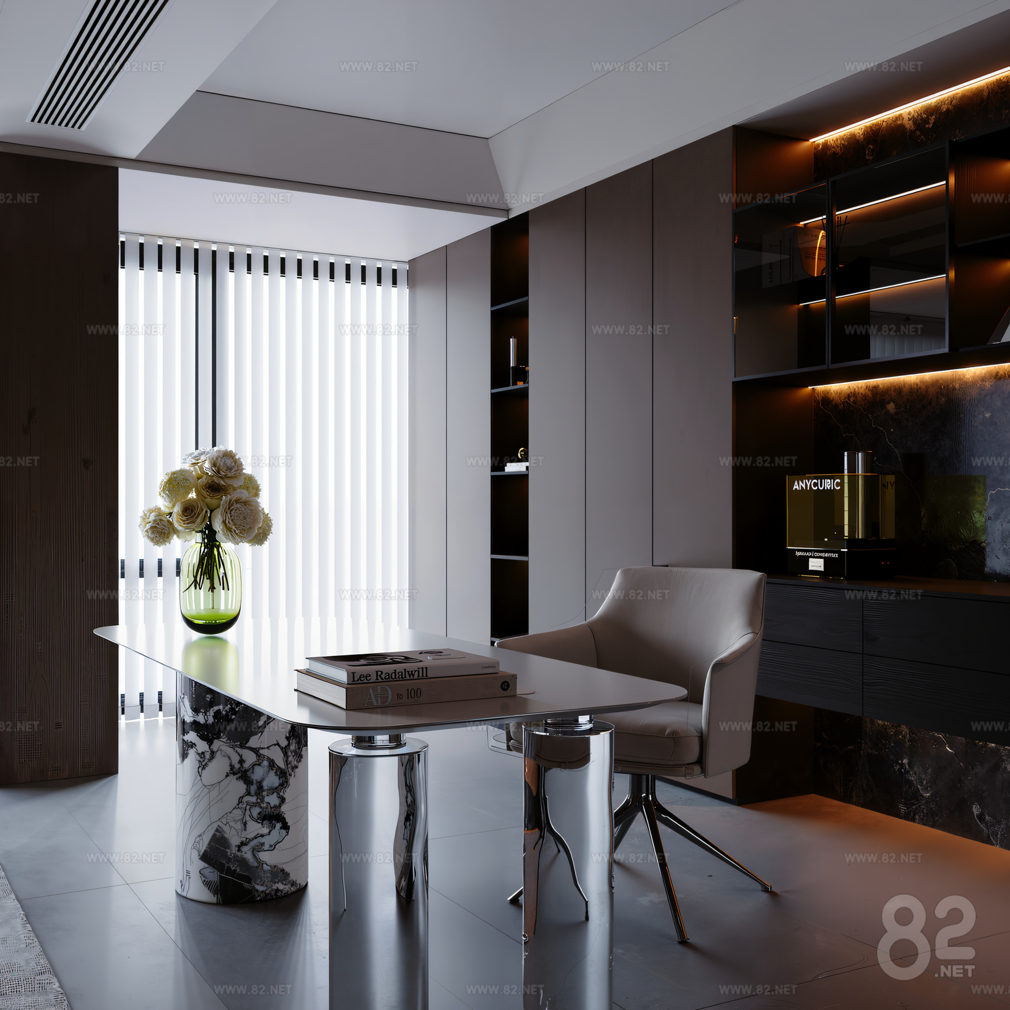 Modern study download | 3Ds Max(.max) - 82Models