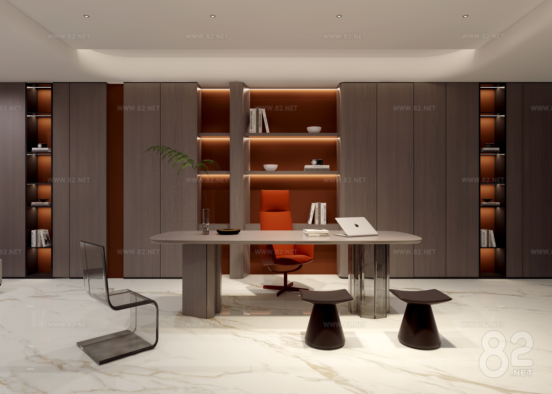 Modern basement study download | 3Ds Max(.max) - 82Models