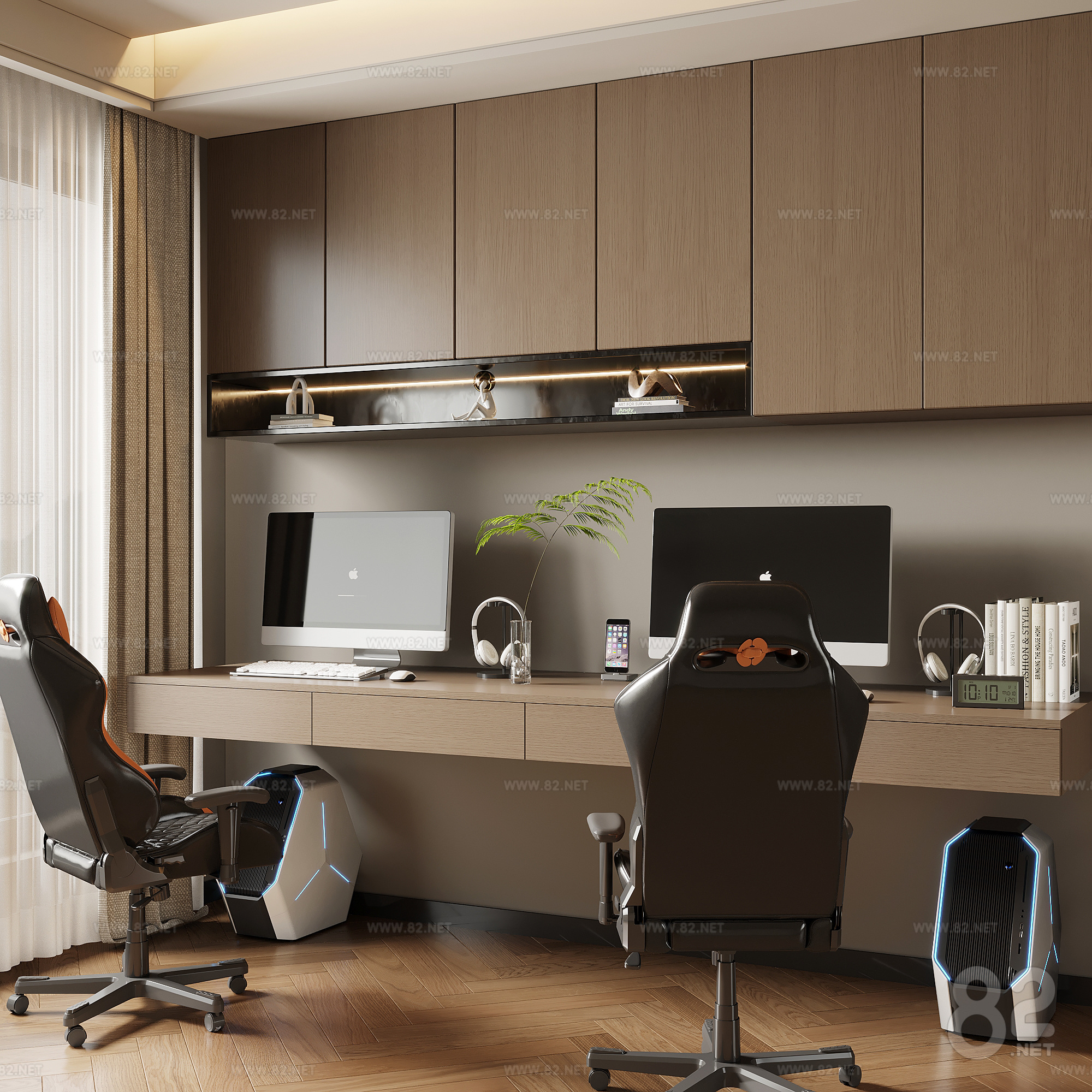 Modern Italian Study Desk and Chair Computer Desk and Chair download ...