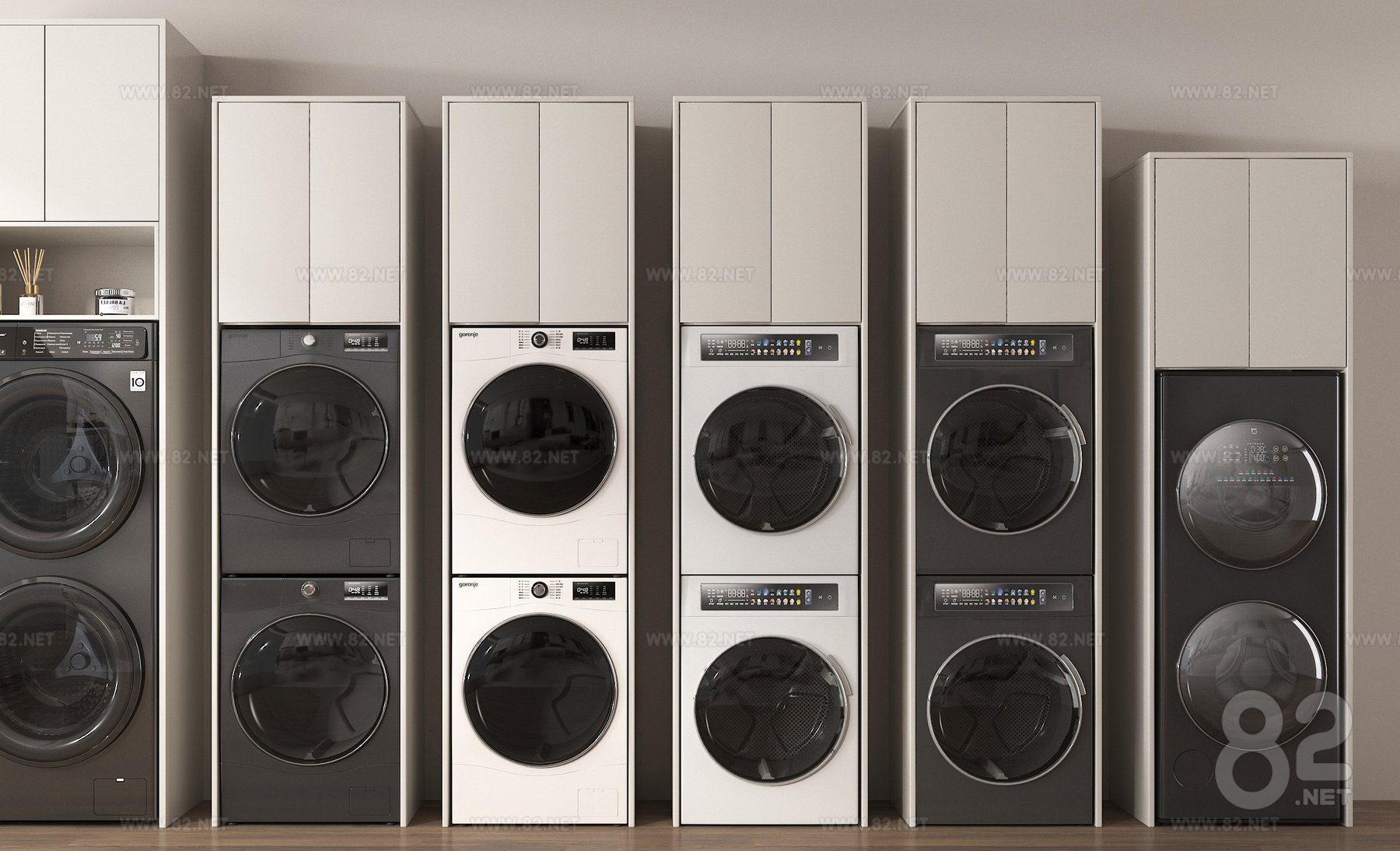 Washing machine washing machine Laundry Cabinet download | SketchUp ...