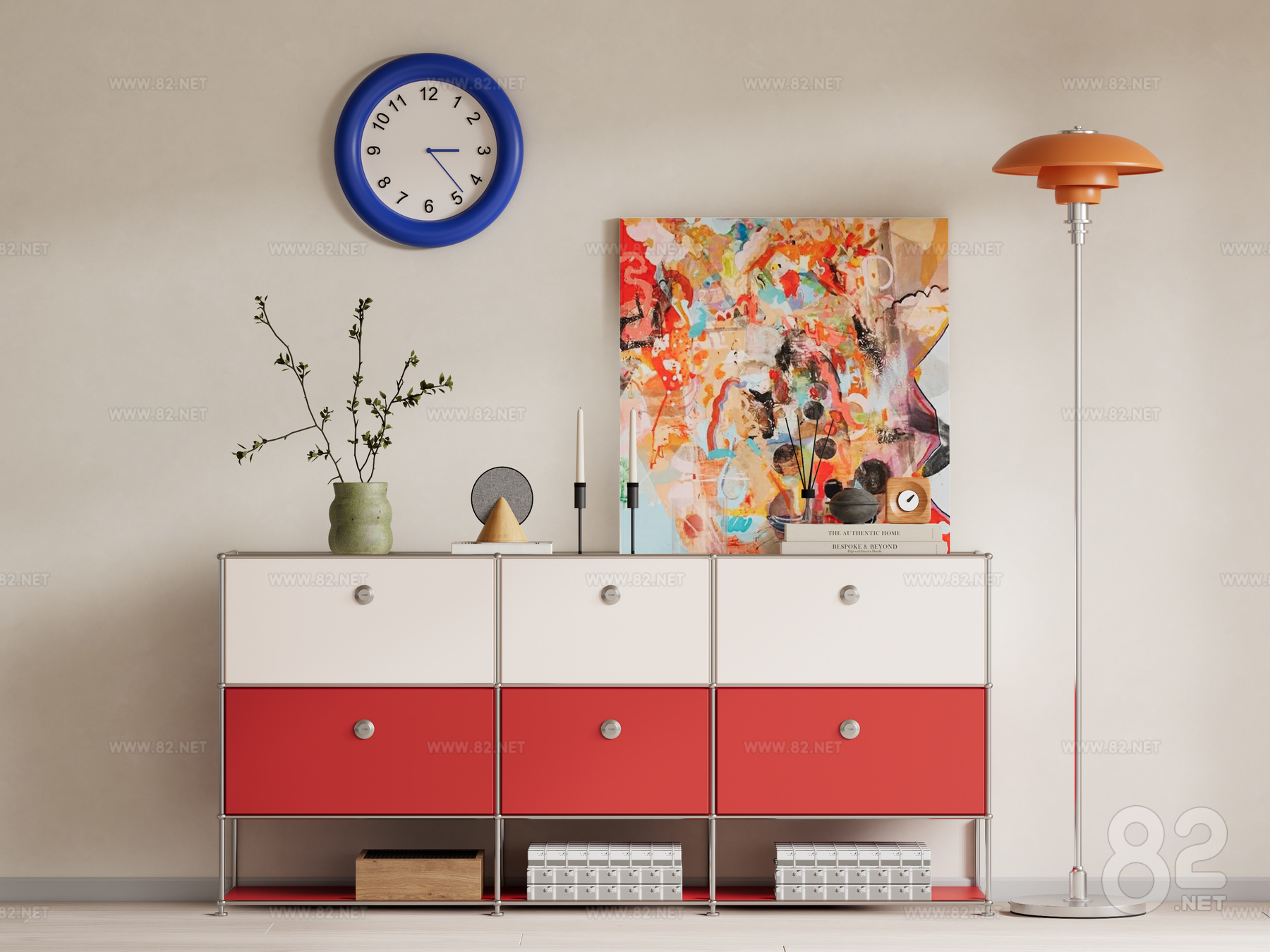 Modern Bauhaus Locker download | SketchUp(.skp) - 82Models