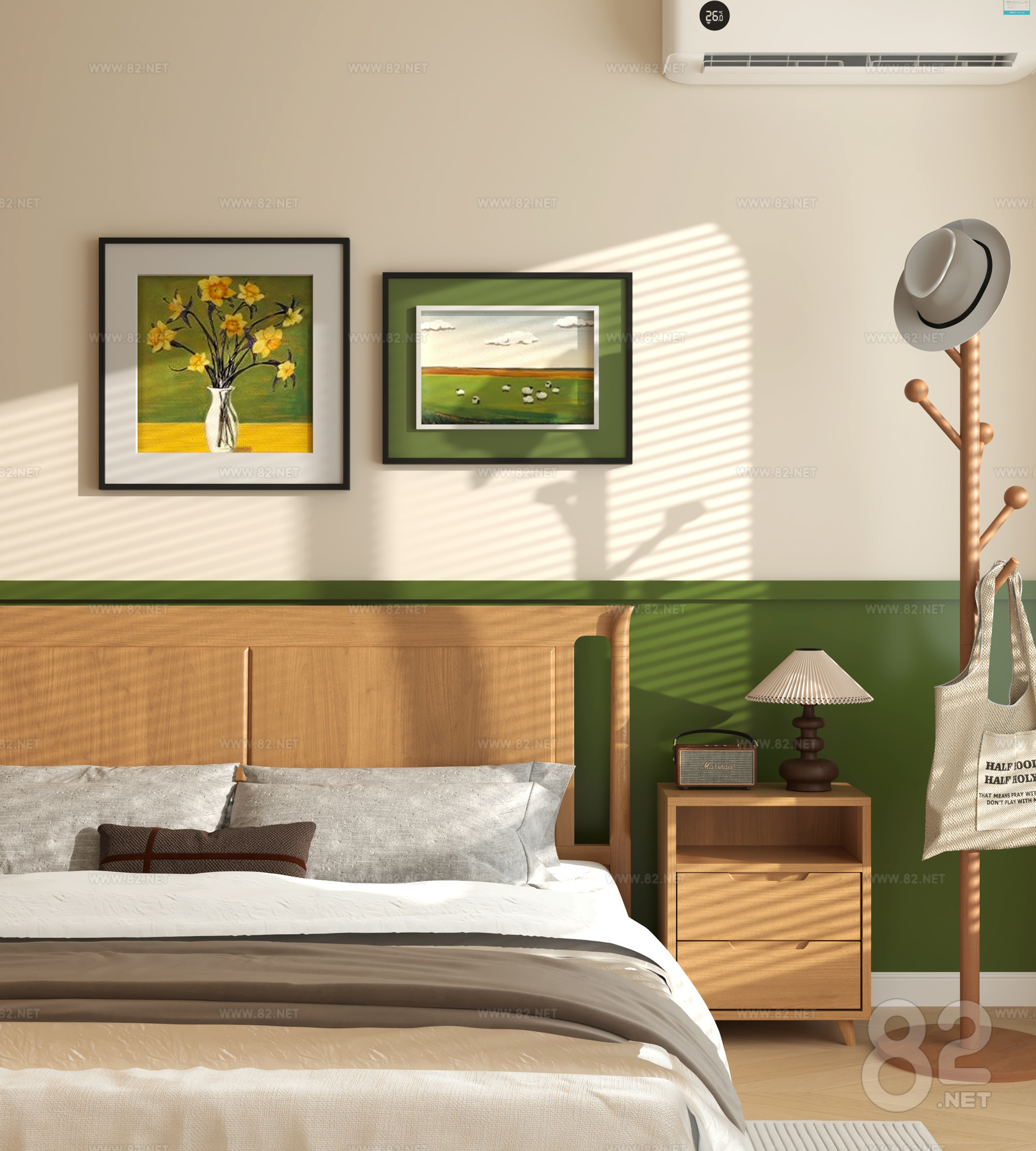 Log Style Decoration Hanging Painting Hanger Decoration Ornaments ...