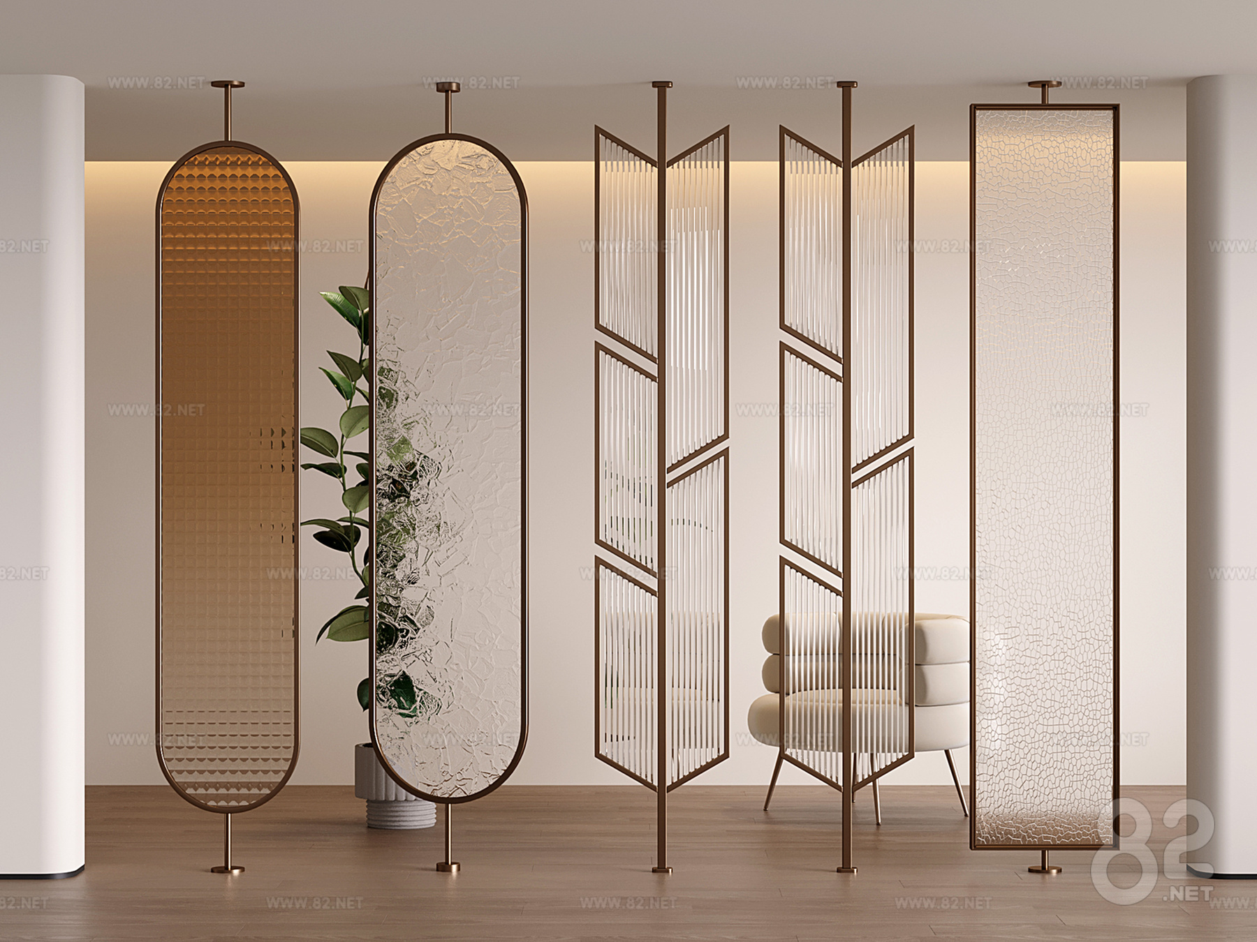 Modern metal partition glass partition porch partition screen art glass ...