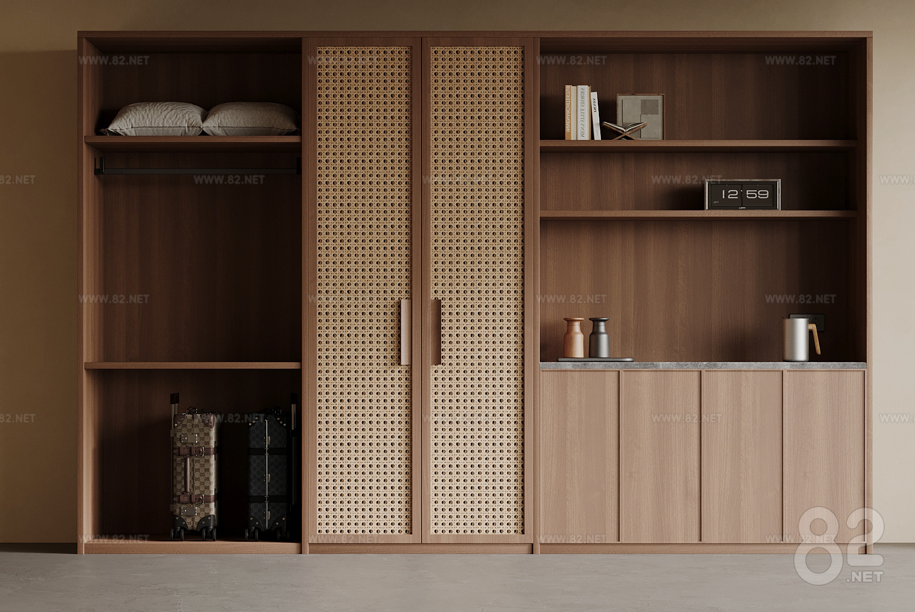 New Chinese Hotel Wardrobe Tea Cabinet download | 3Ds Max(.max) - 82Models