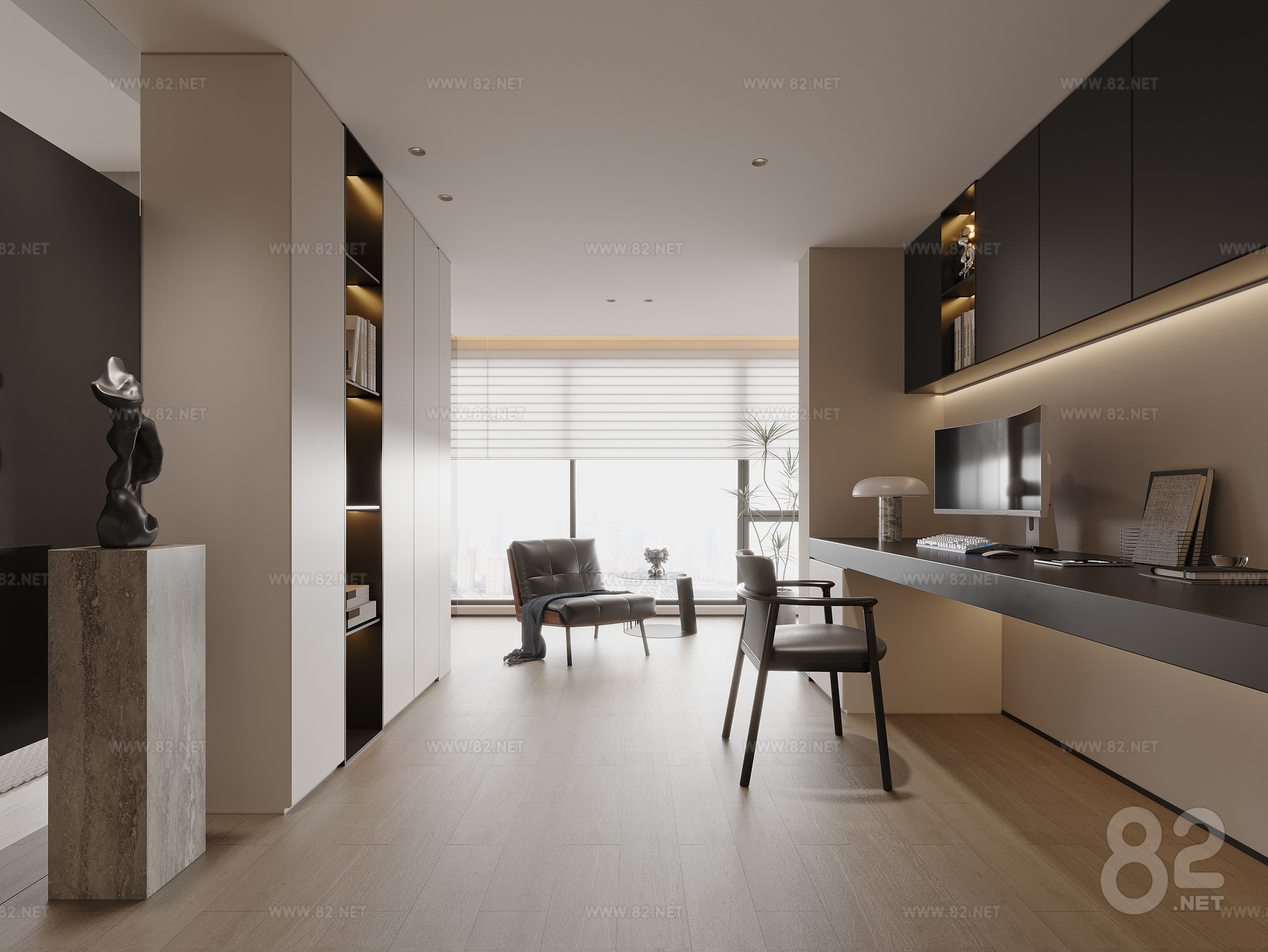 Italian Minimalist Study download | 3Ds Max(.max) - 82Models