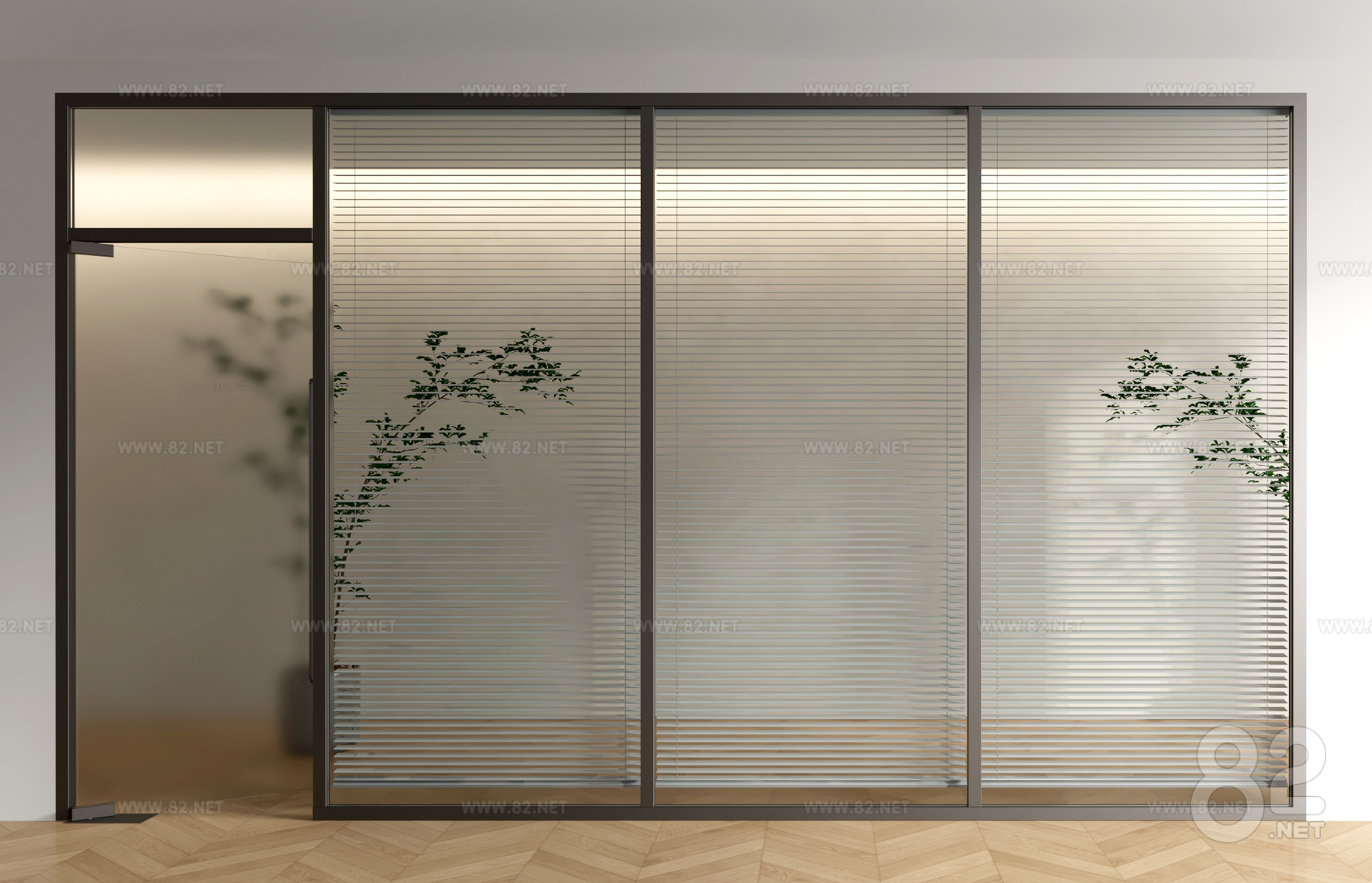 Modern partition office louver partition office louver shade partition ...