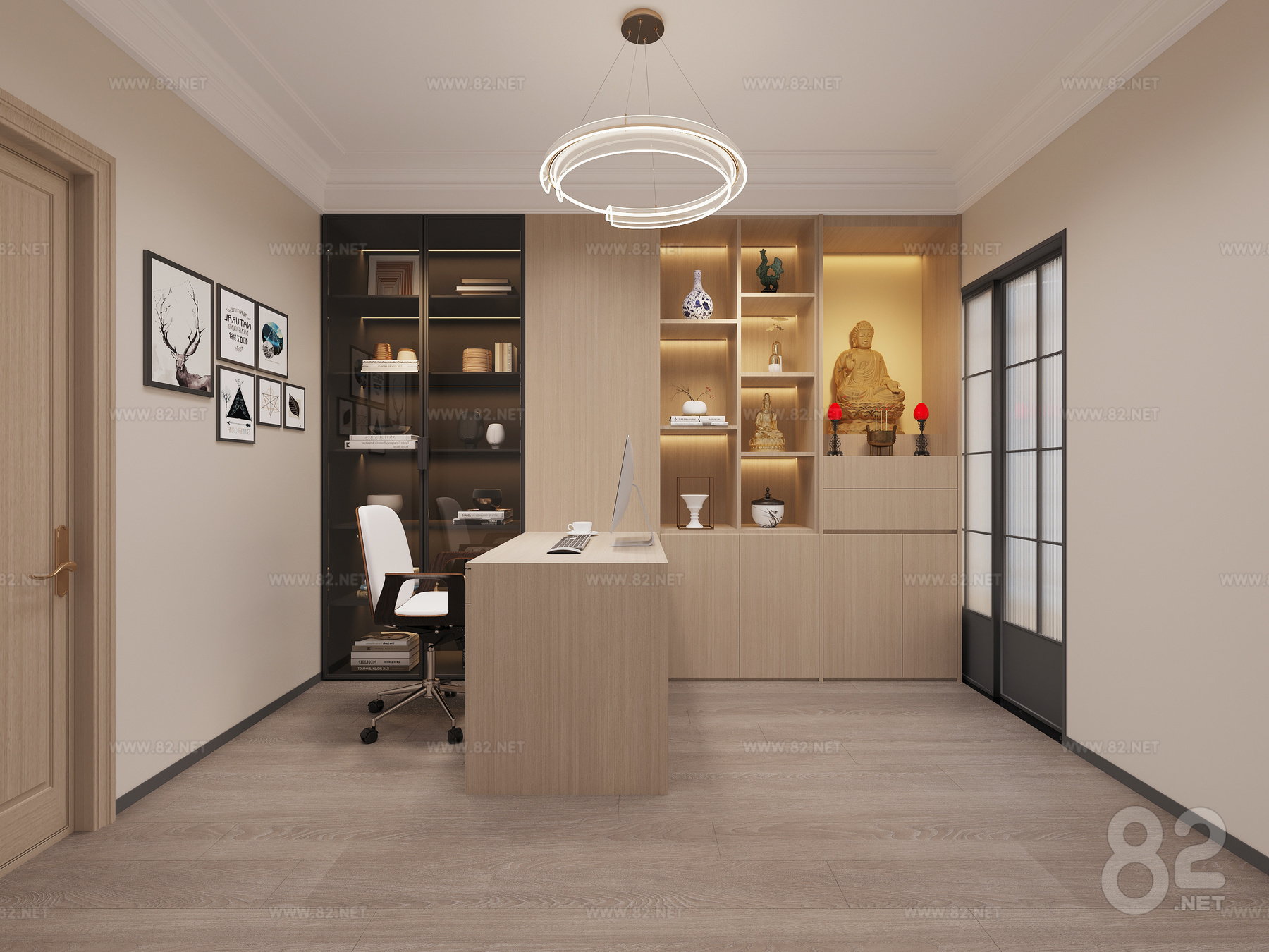 Modern study download | 3Ds Max(.max) - 82Models