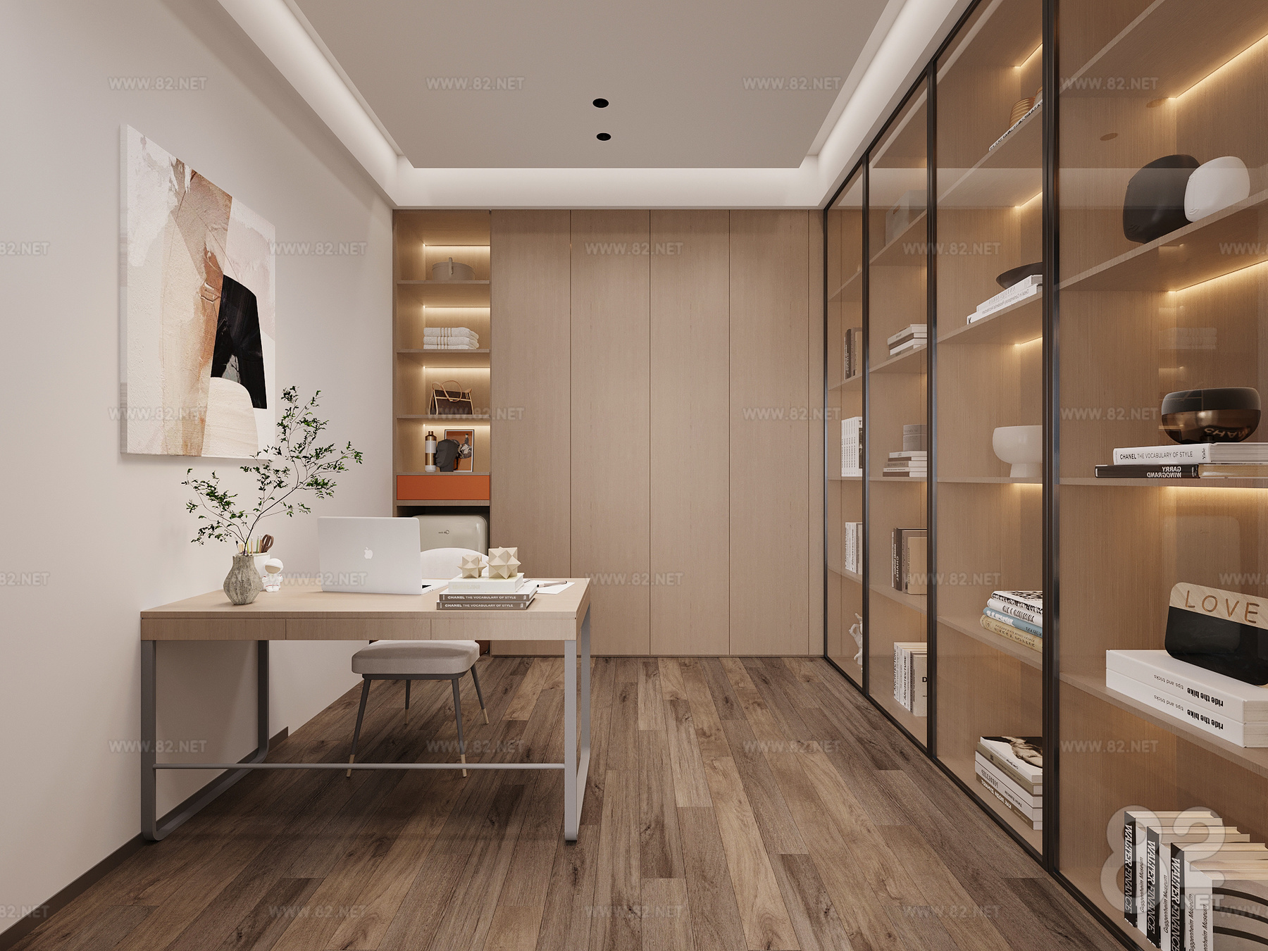 Modern study download | 3Ds Max(.max) - 82Models