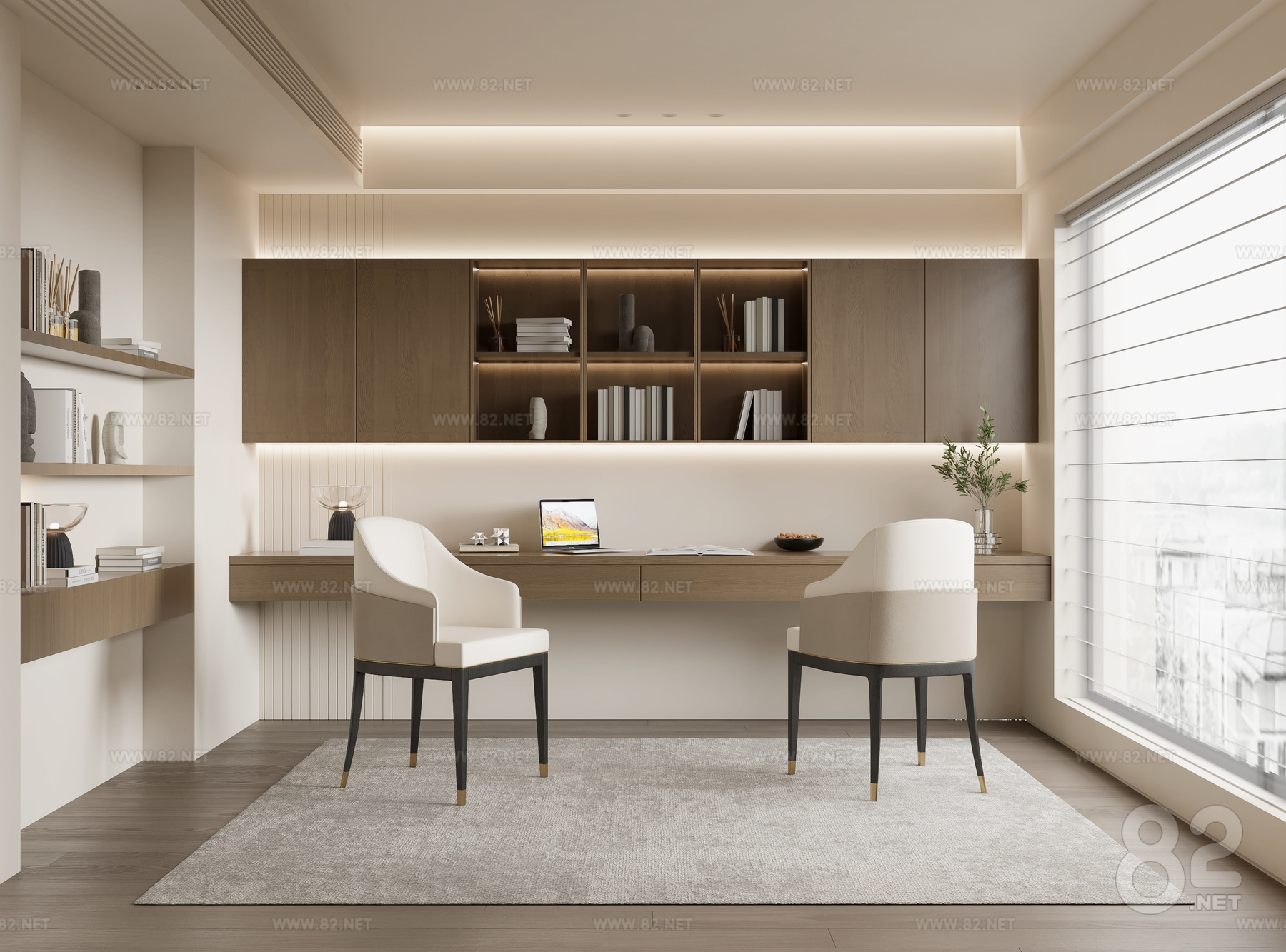 Modern study download | 3Ds Max(.max) - 82Models