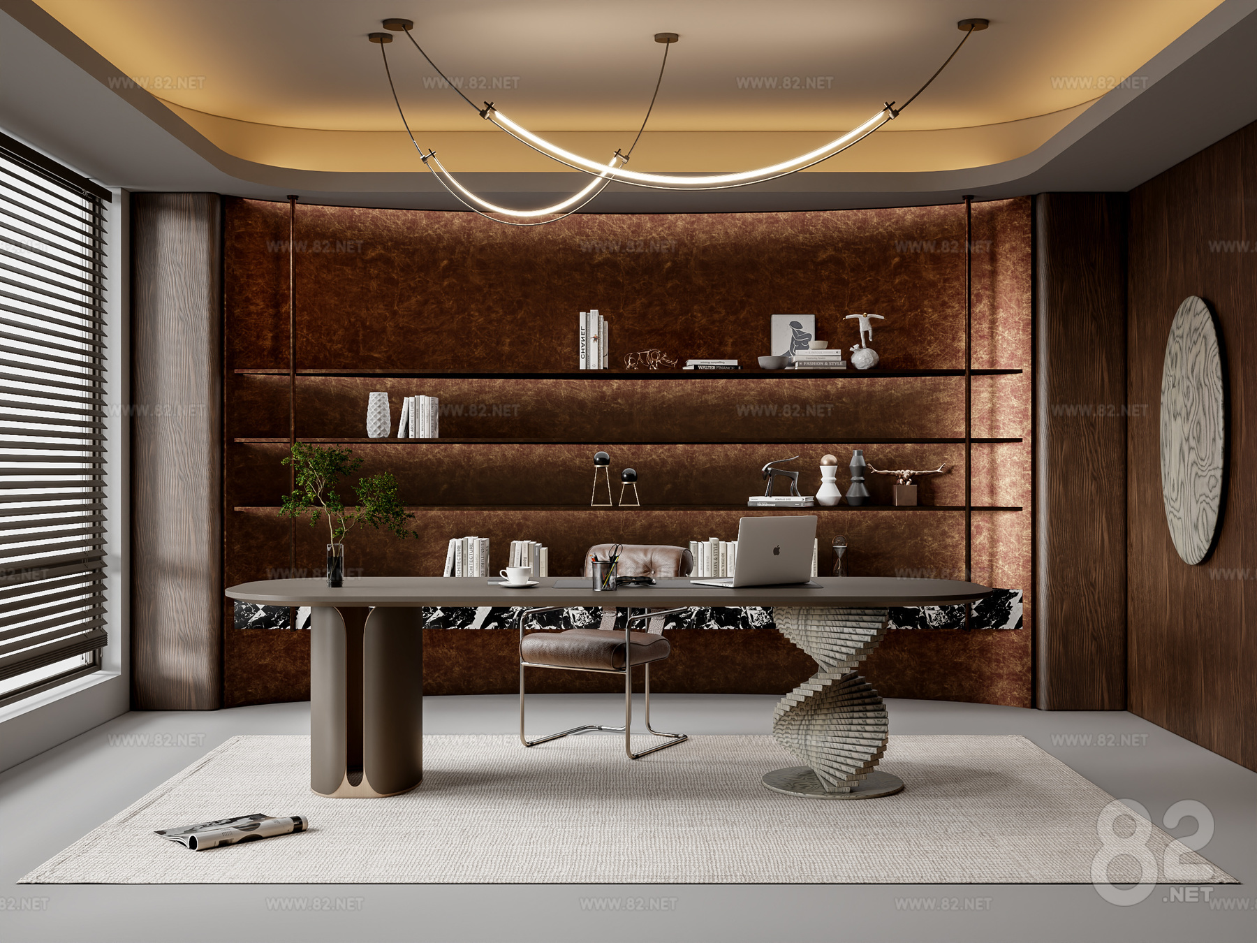 Modern study download | 3Ds Max(.max) - 82Models