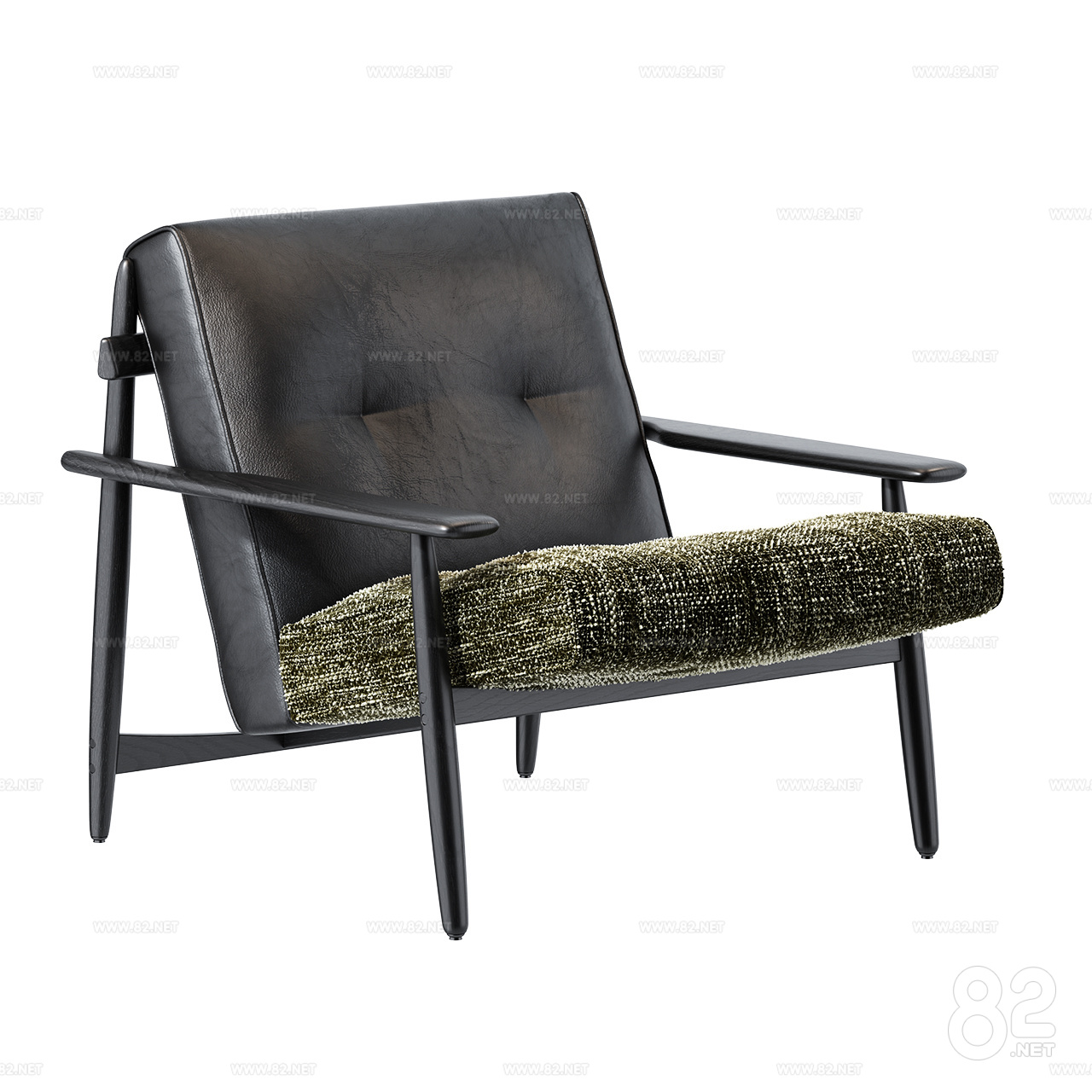 Minotti Modern Armchair Italian Lounge Chair Leather Lounge Chair ...