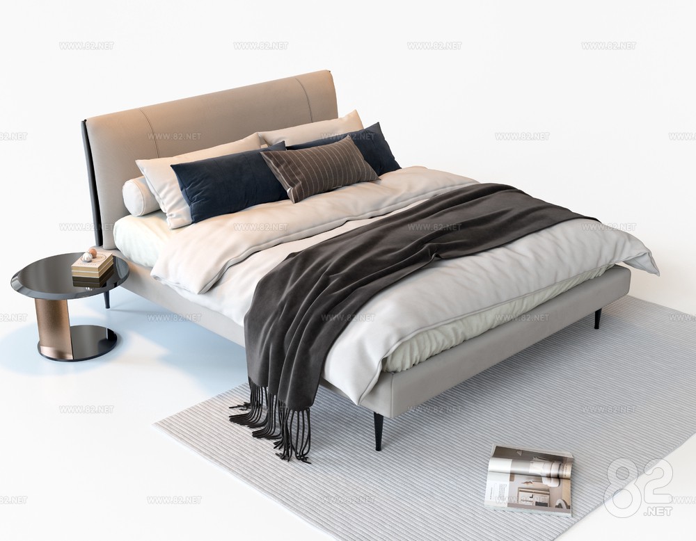 Double bed | 3Ds Max(.max) - 82Models