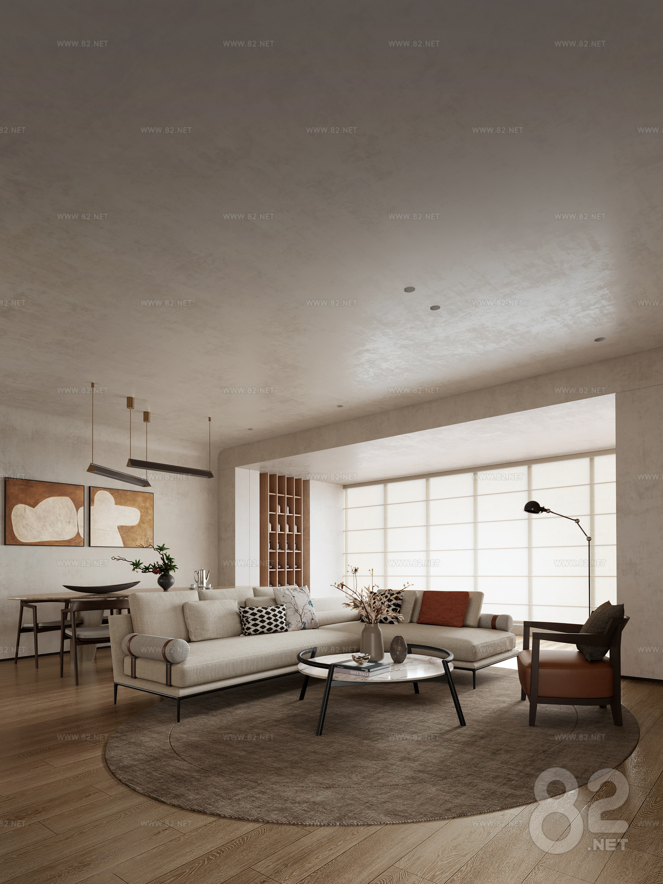 Tang Han Zhong-Mid-century Style DiningRoom download | 3Ds Max(.max ...