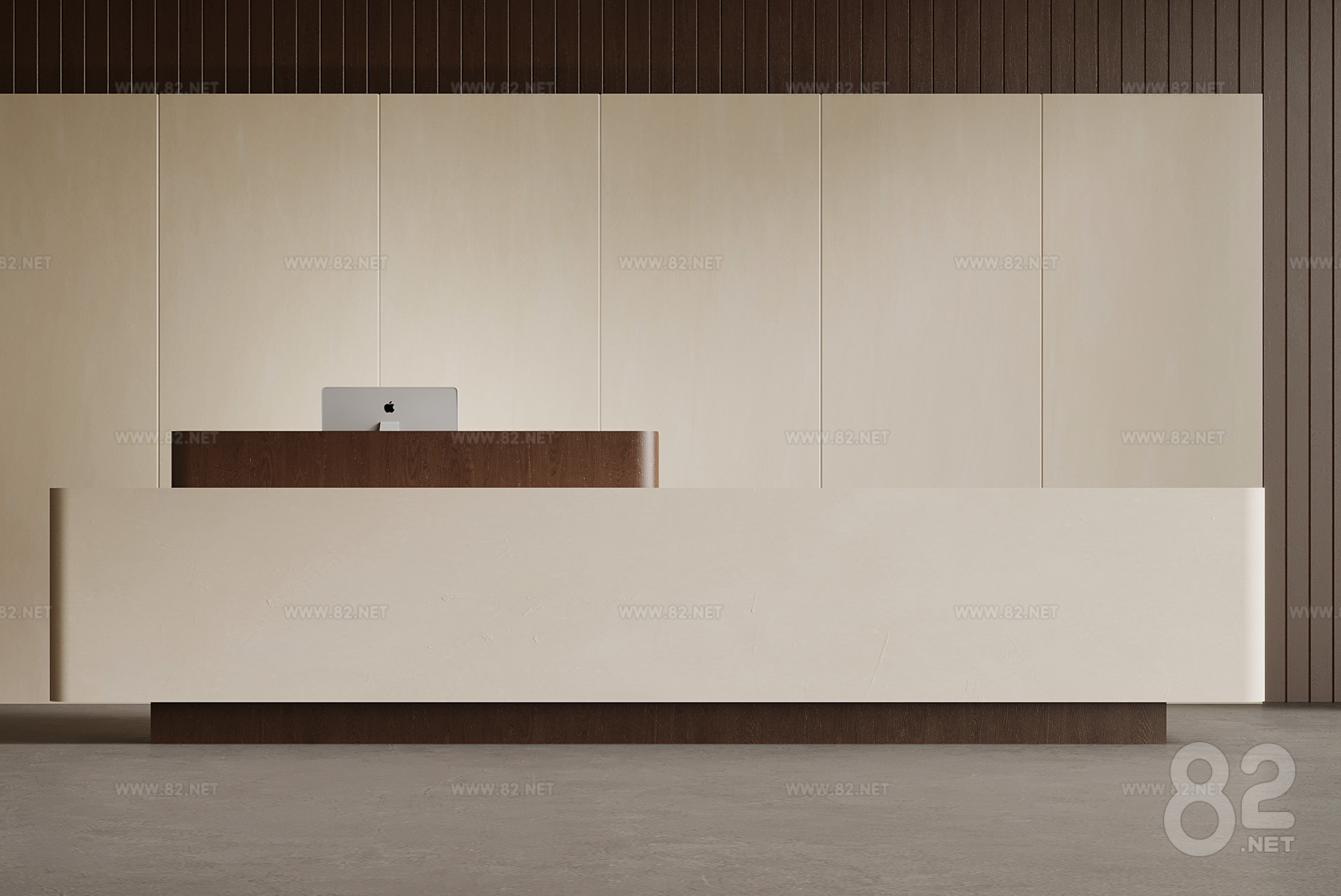 Antique reception desk Wall download Sketchup Model | SketchUp(.skp ...