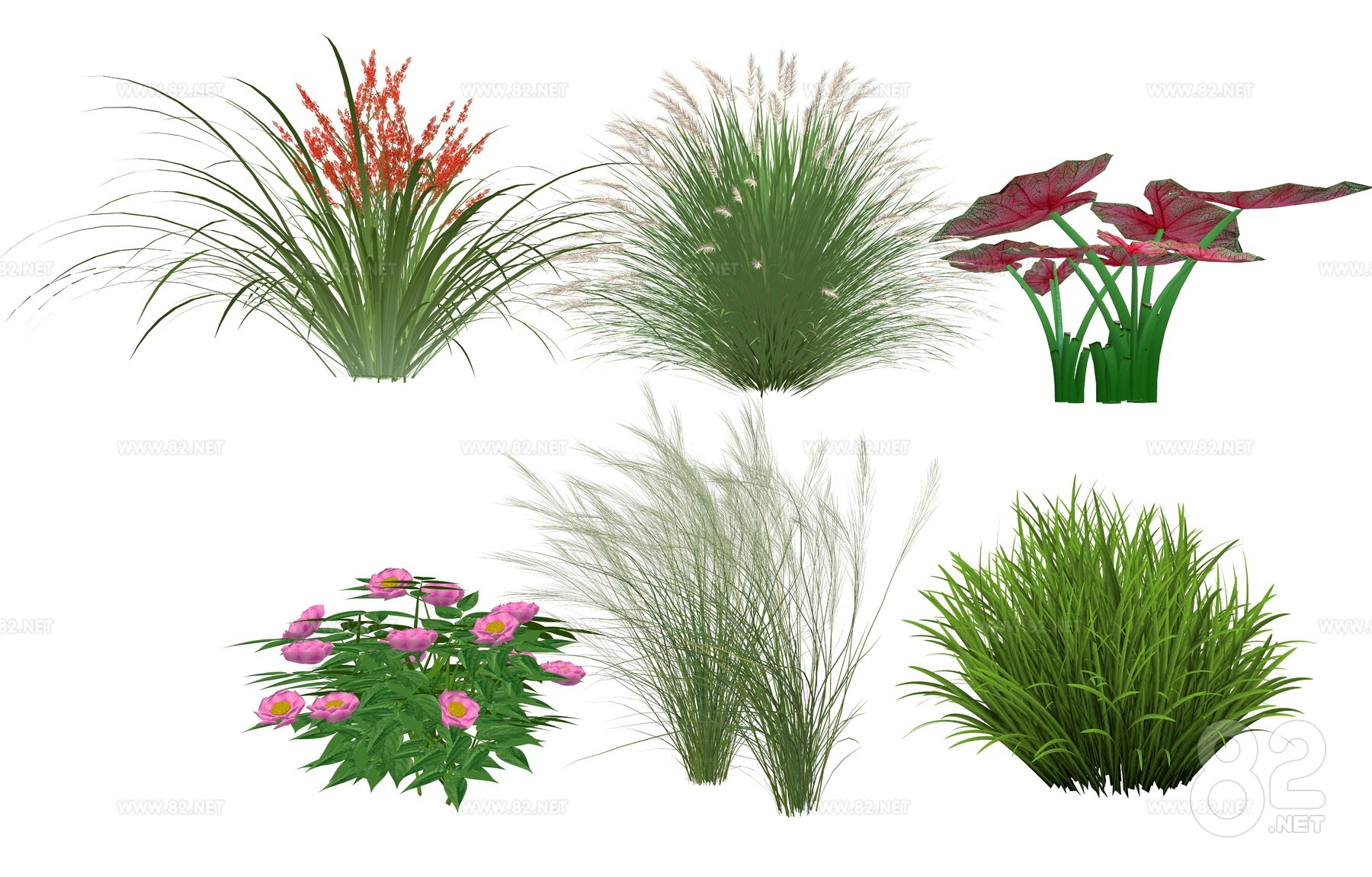Modern garden flower plant combination download | SketchUp(.skp) - 82Models
