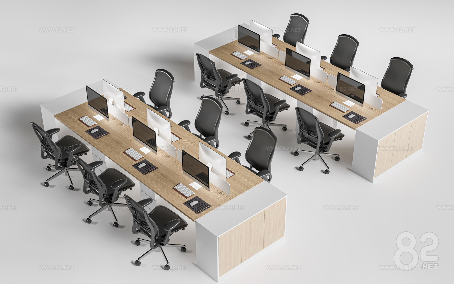 Modern Office Desk and Chair Workstation Desk and Chair Company Desk ...