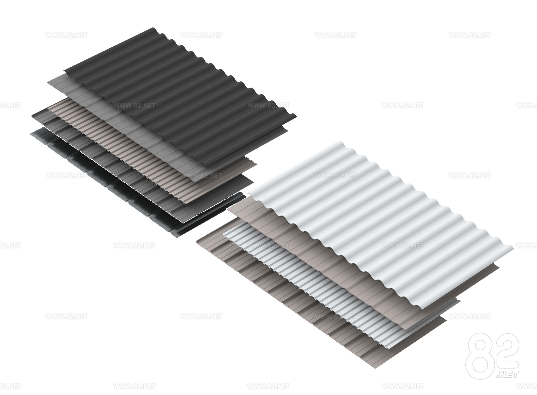 Building Materials Simple House Roof Iron Sheet Tile Iron Plate Tile ...