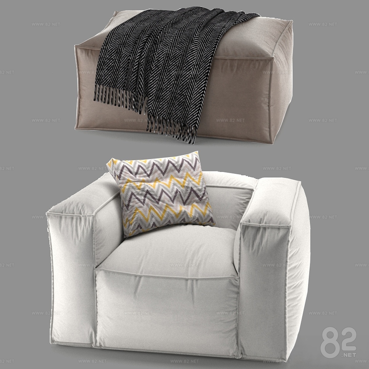 Tavola Bean Bag Stool suit download | 3Ds Max(.max) - 82Models