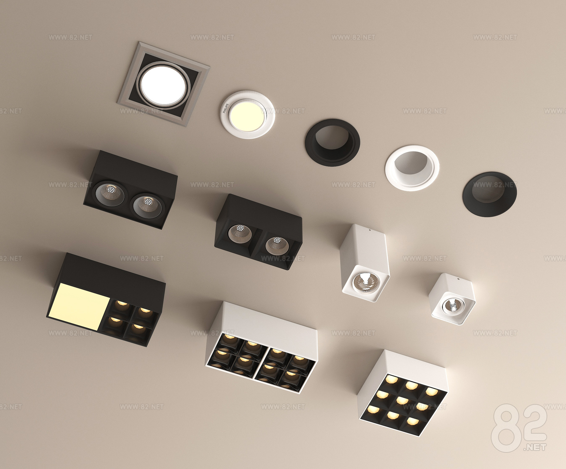 Modern Downlight horn lamp embedded downlight open downlight spotlight download | 3Ds Max(.max ...