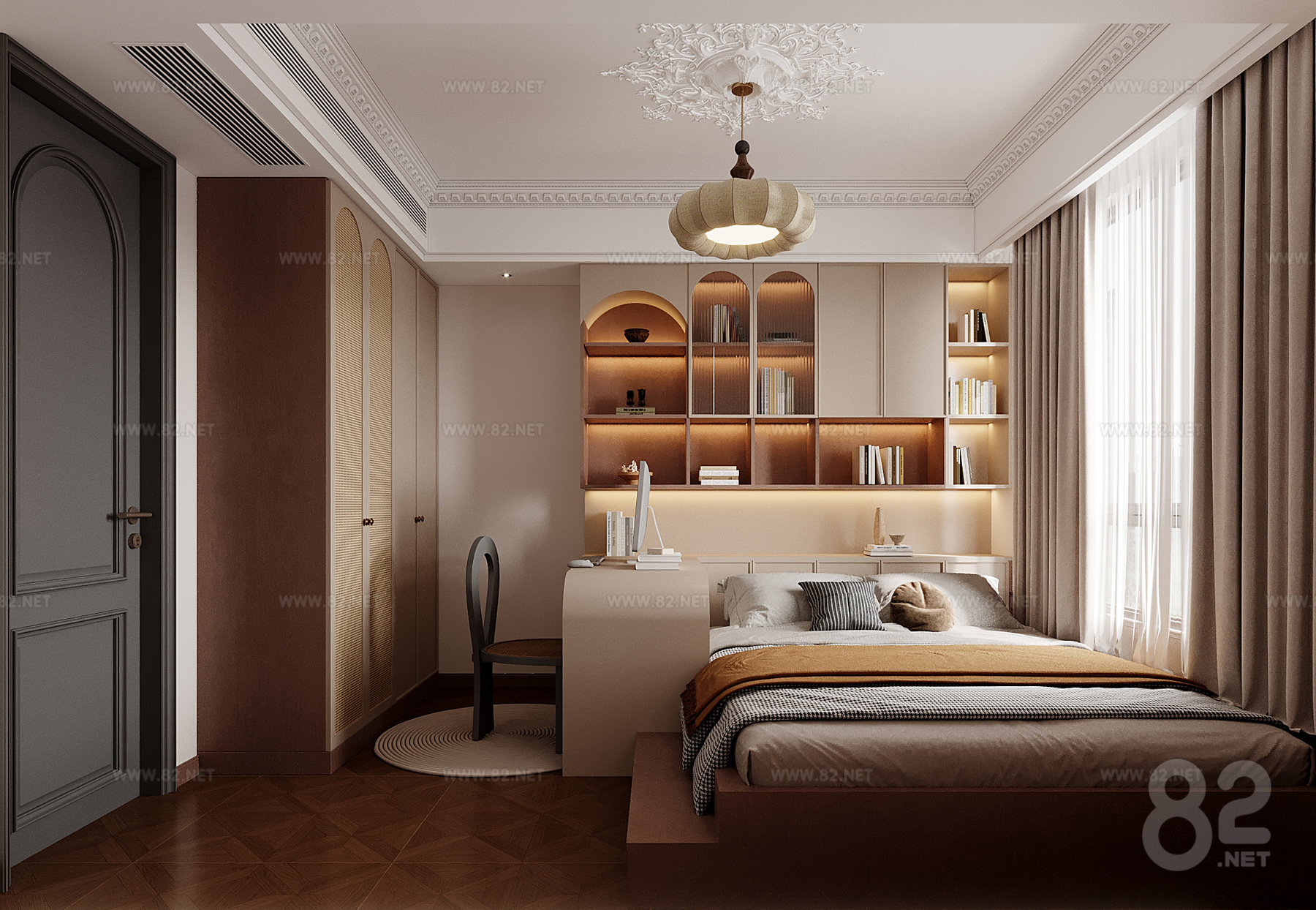 French Middle Tatami Study download | 3Ds Max(.max) - 82Models