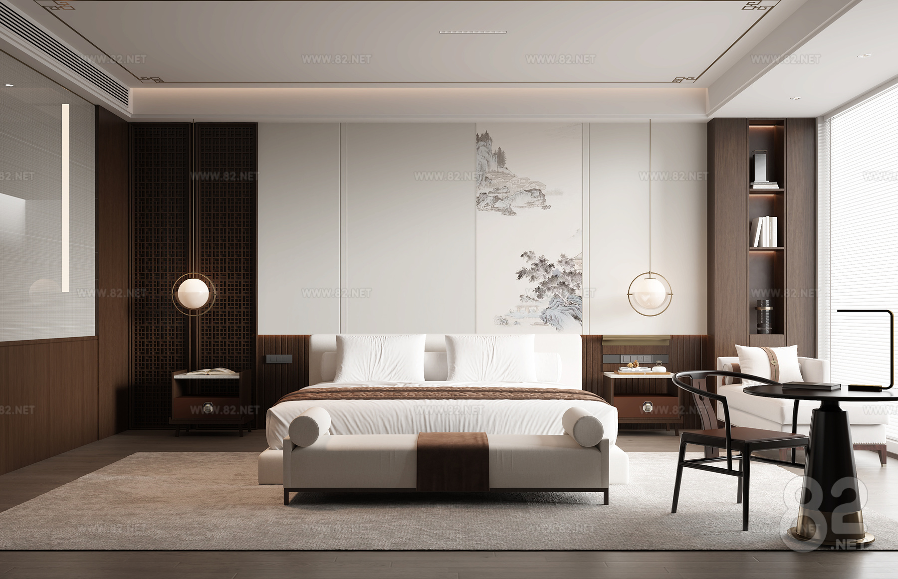New Chinese Hotel Rooms download | 3Ds Max(.max) - 82Models