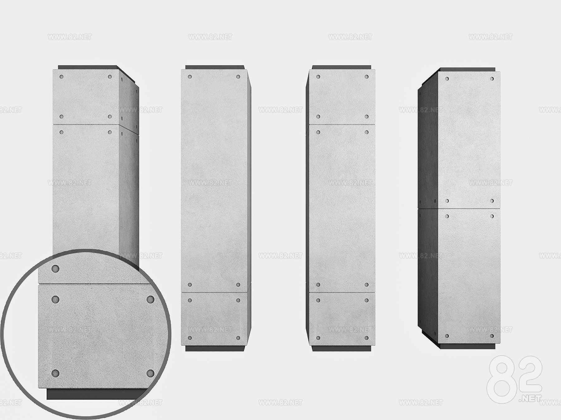 cement column industrial column download | SketchUp(.skp) - 82Models