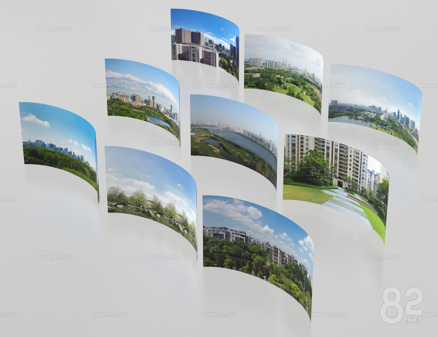 Modern background surround background urban background forest ...