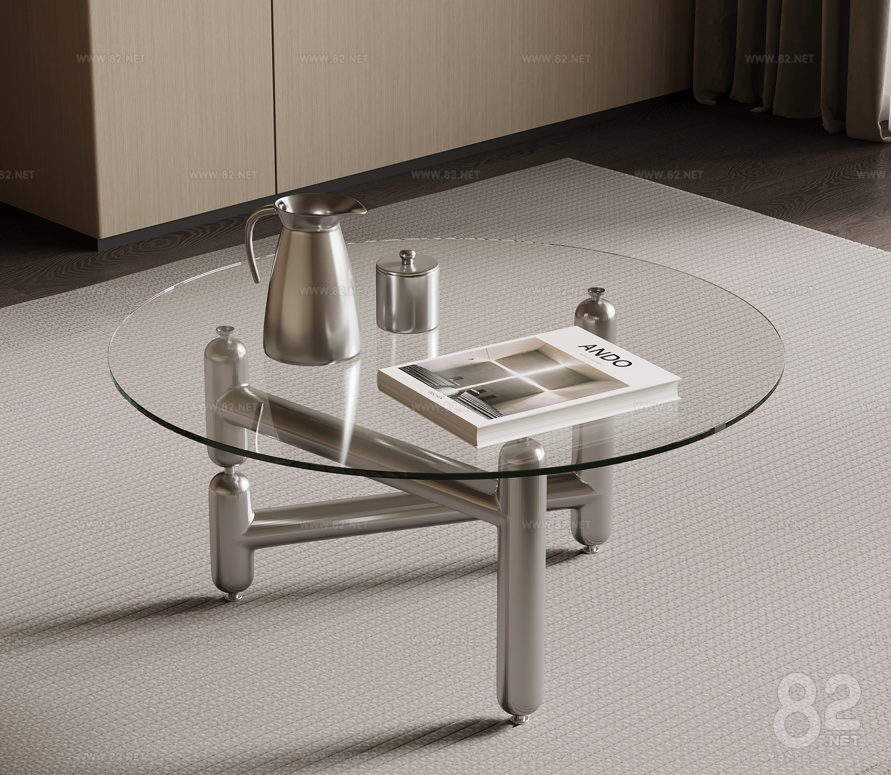 Modern Italian Coffee Table Metal Coffee Table download | SketchUp(.skp ...