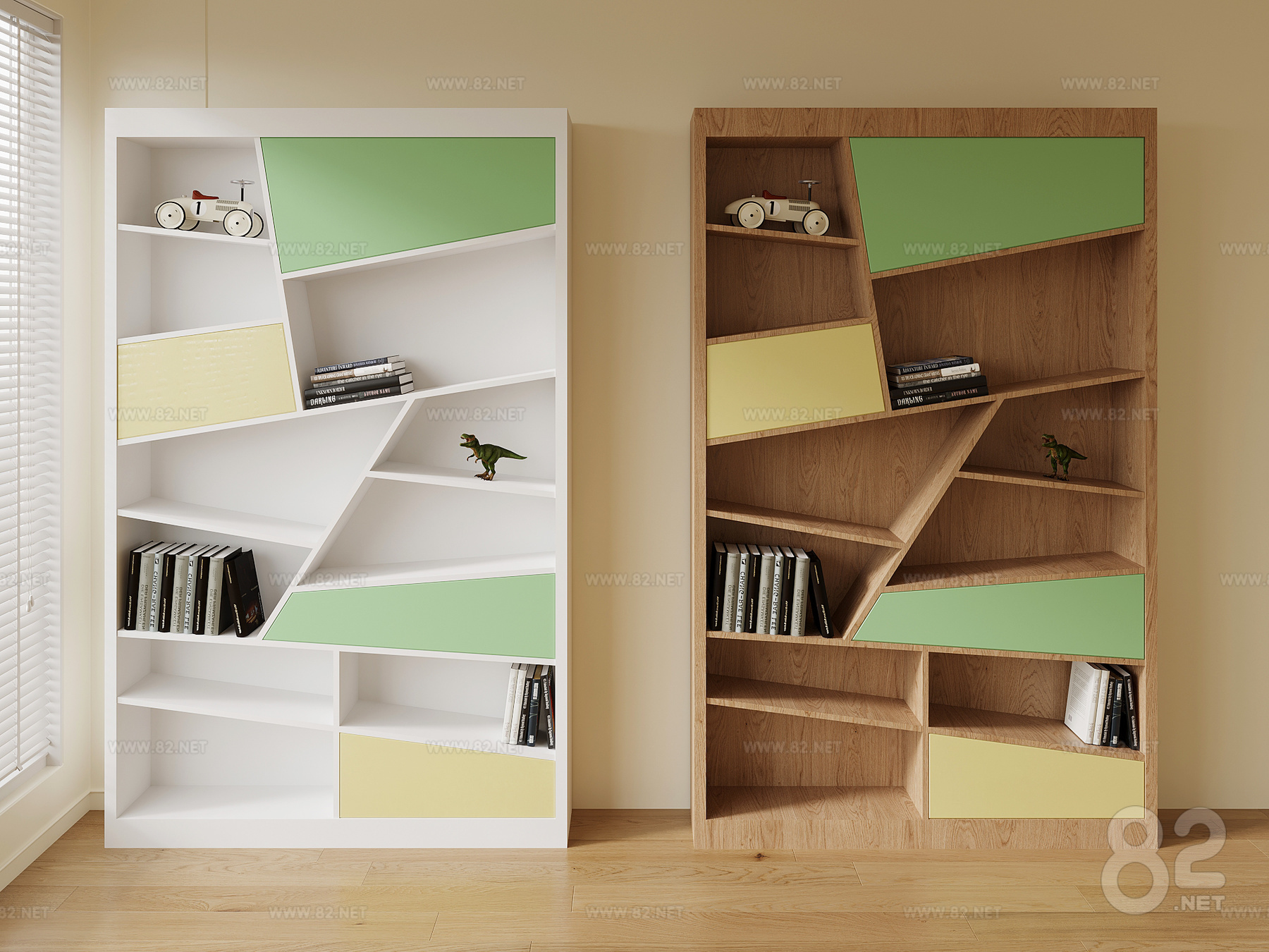 Modern Bookcase Bookshelf Storage Cabinet download | SketchUp(.skp ...